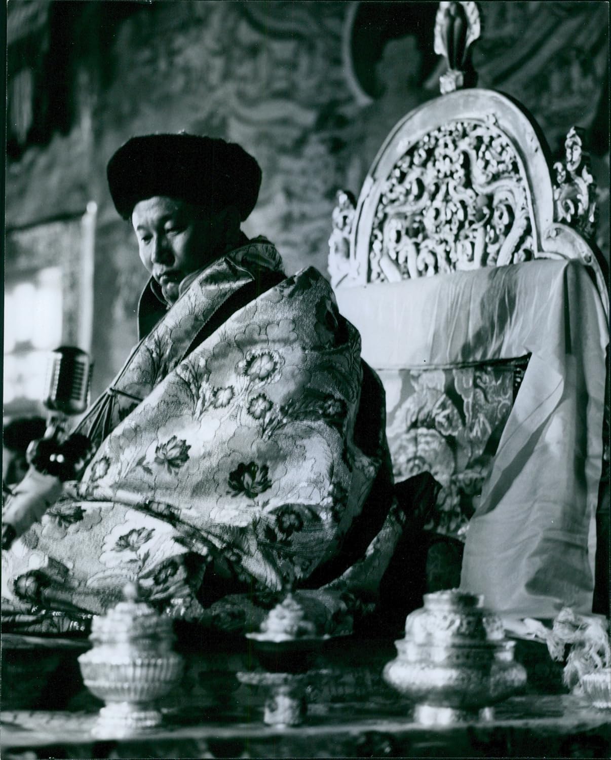 Amazon.com: Vintage photo of Palden Thondup Namgyal of Sikkim sitting ...