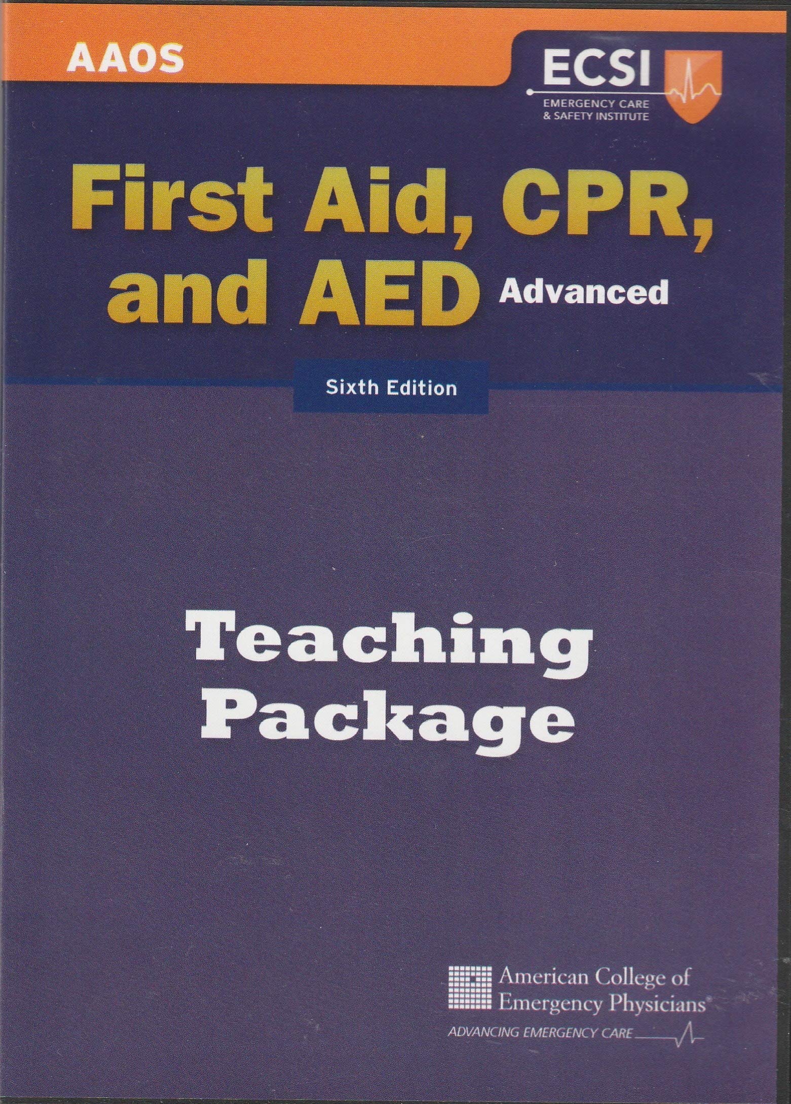 Amazon.com: Advanced First Aid, CPR, and AED, Sixth Edition Teaching ...
