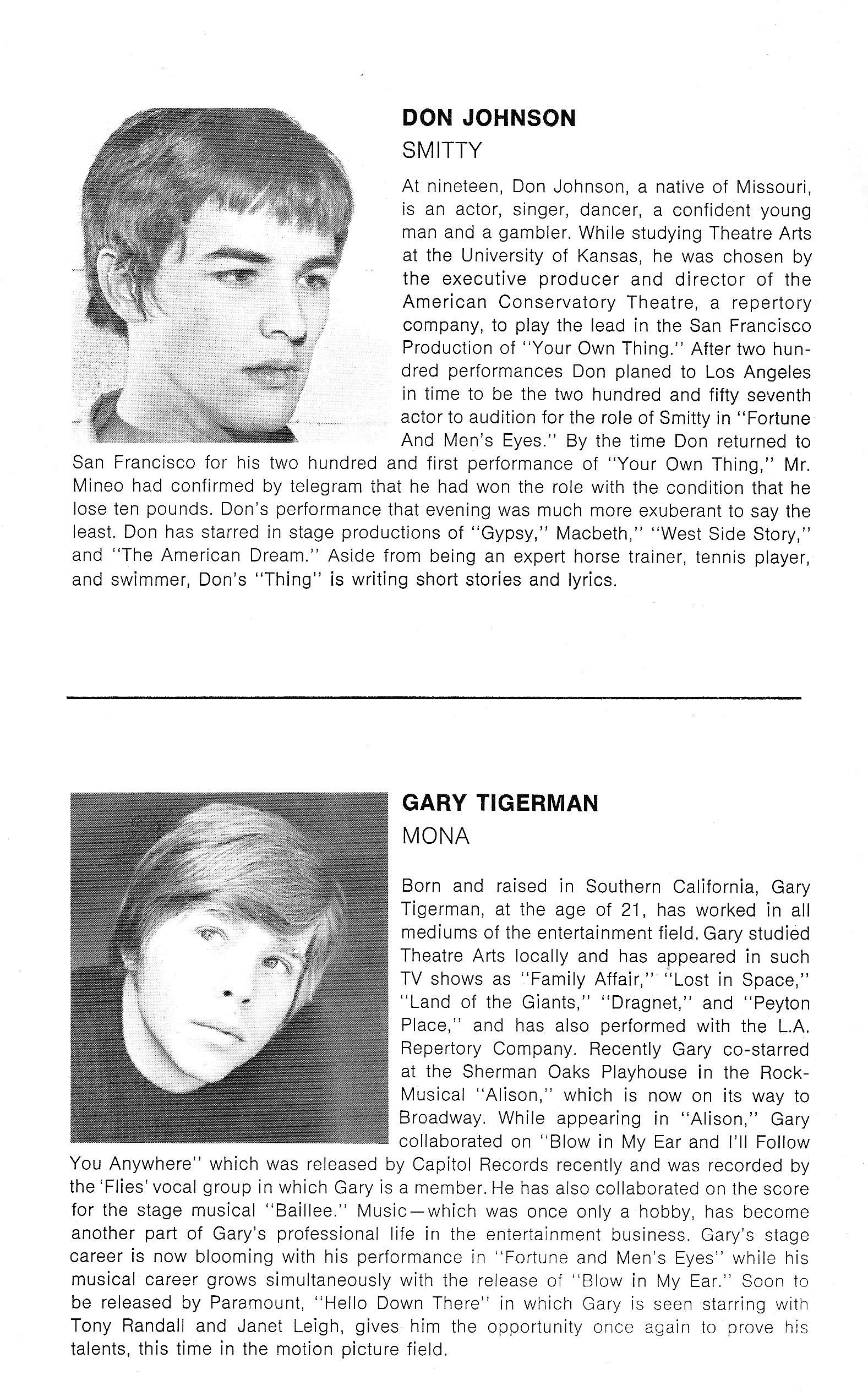 Sal Mineo Don Johnson