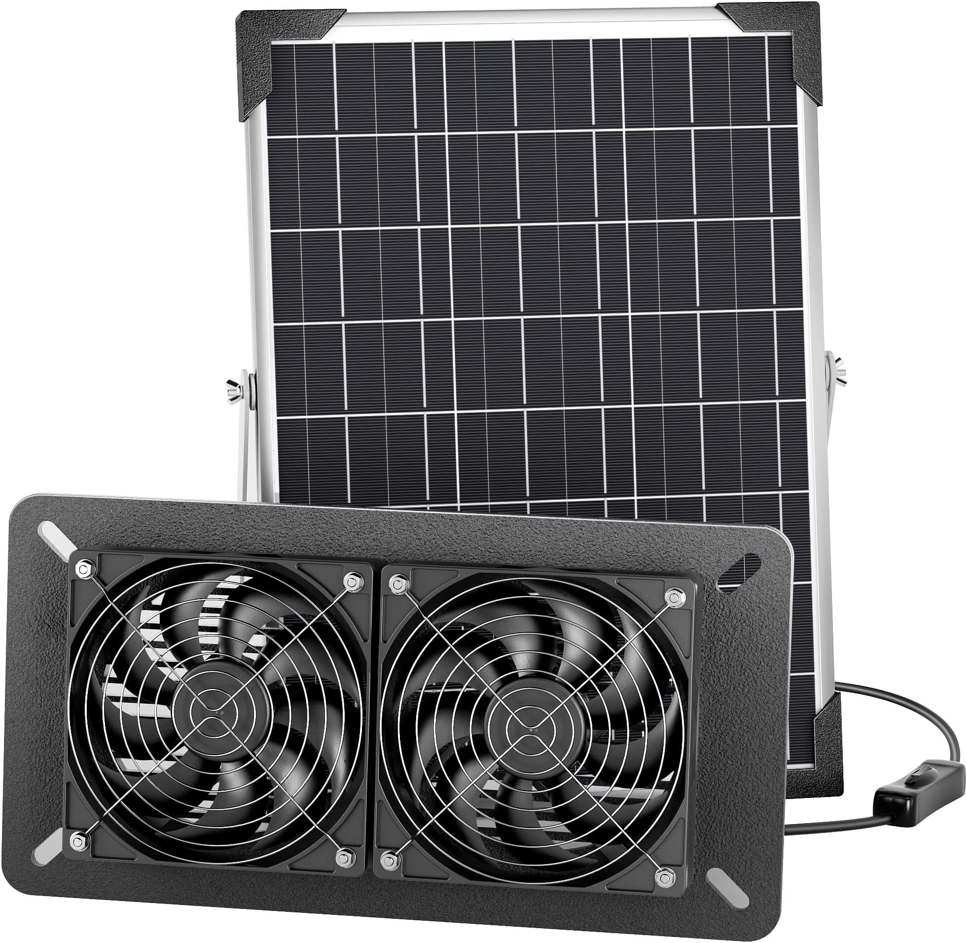 Amazon.com : 20W 18V Solar Panel Fans, Solar Powered Exhaust Fans for ...