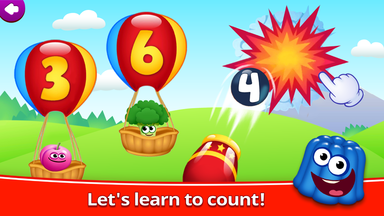 Funny Food Number Games! FREE games for kids: learn to write numbers ...