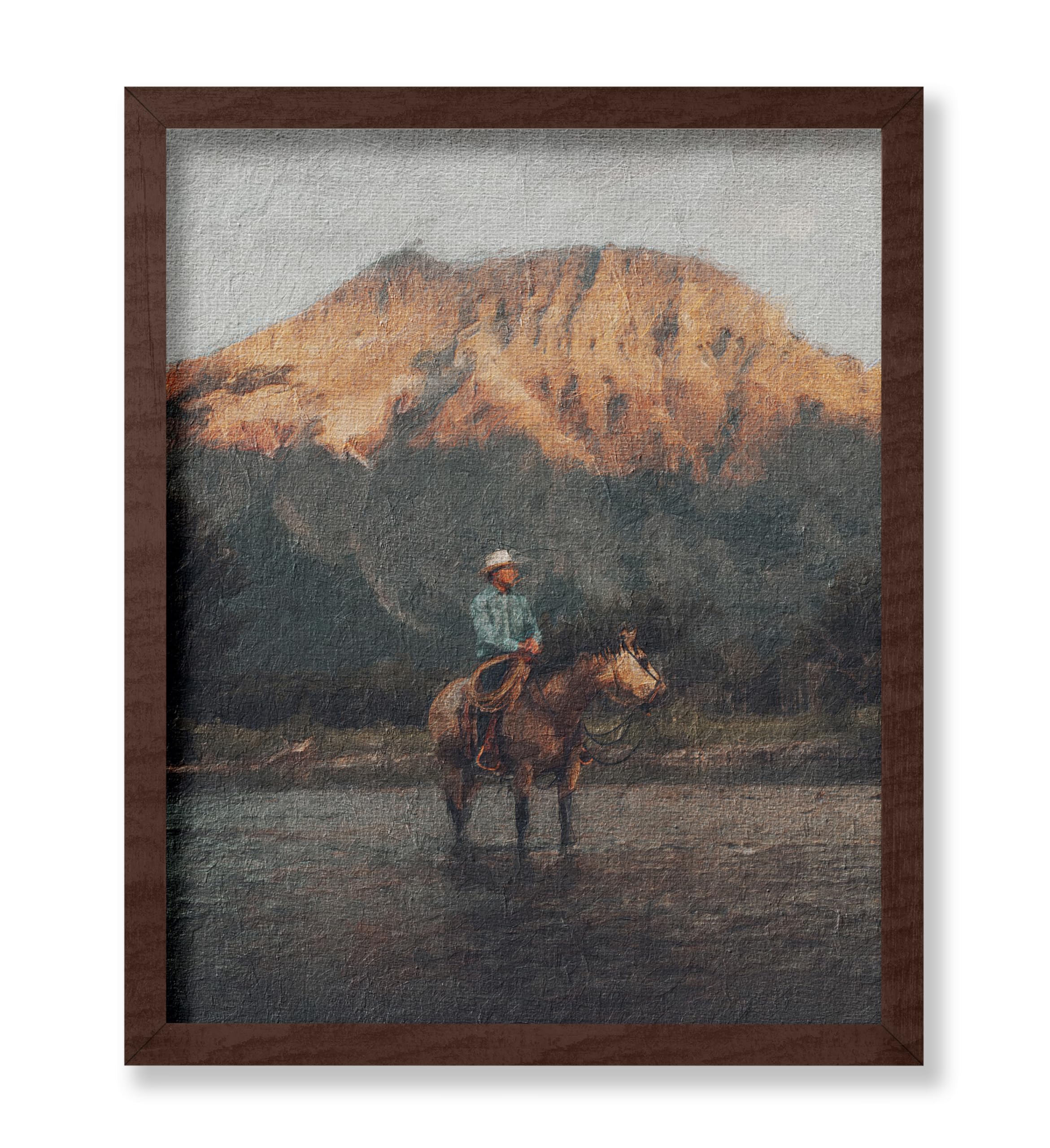Amazon.com: Poster Master Vintage Cowboy Poster - Retro Landscape Print ...