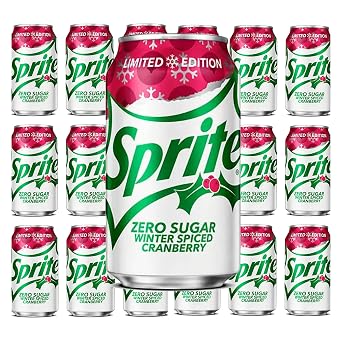 Amazon.com : Sprite Cranberry Zero Sugar, 12 fl oz, 18 cans : Grocery ...