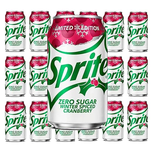 Amazon.com : Sprite Cranberry Zero Sugar, 12 fl oz, 18 cans : Grocery ...