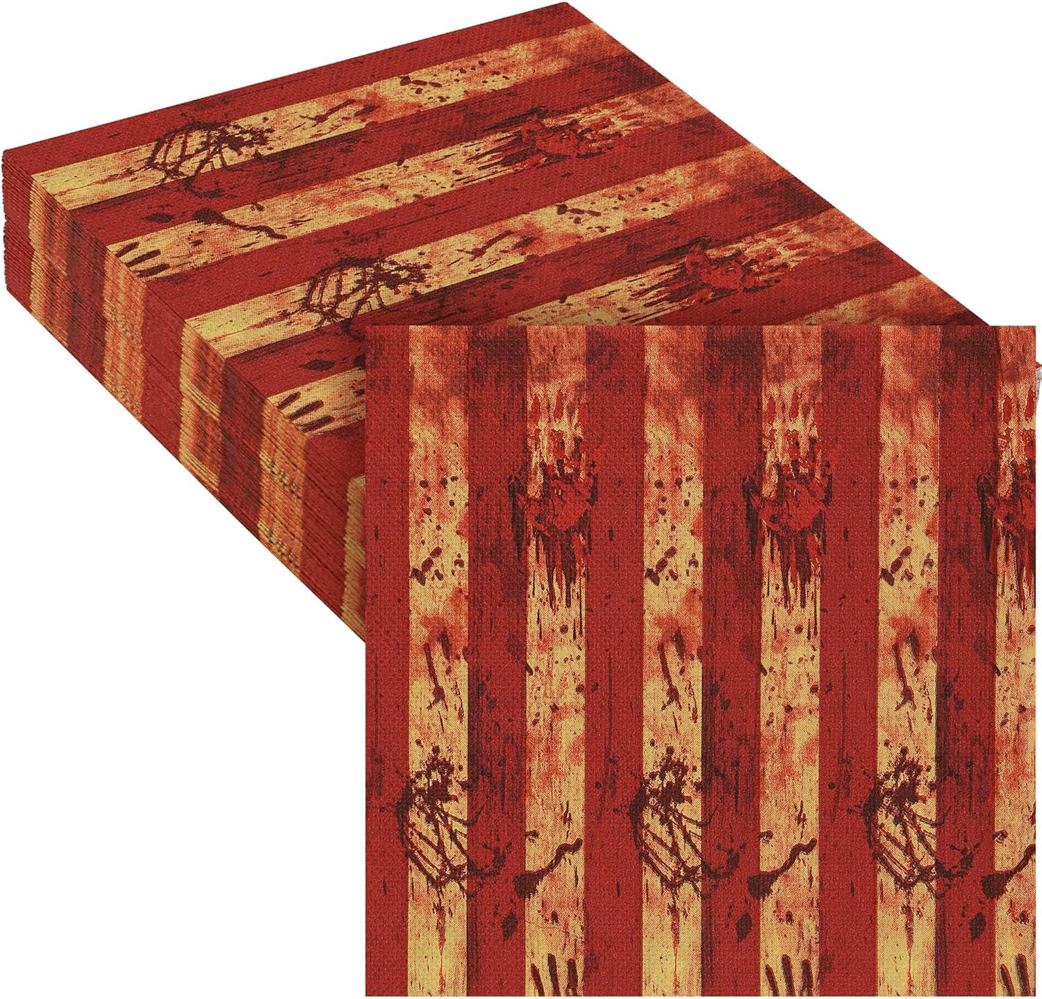 Amazon.com: Aodaer 48 Pieces Horror Circus Paper Napkins Disposable ...