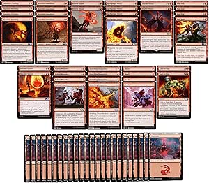 Amazon.com: Magic The Gathering Red Burn Introductory Deck - Starter ...