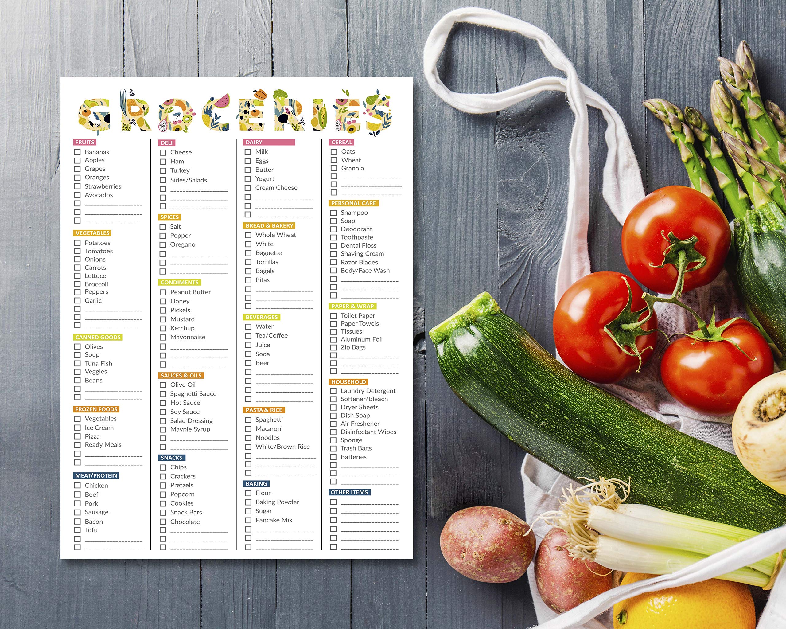 Meal Planner Pad Mudrit Magnetic Weekly Meal Planner Notepad With Tear ...