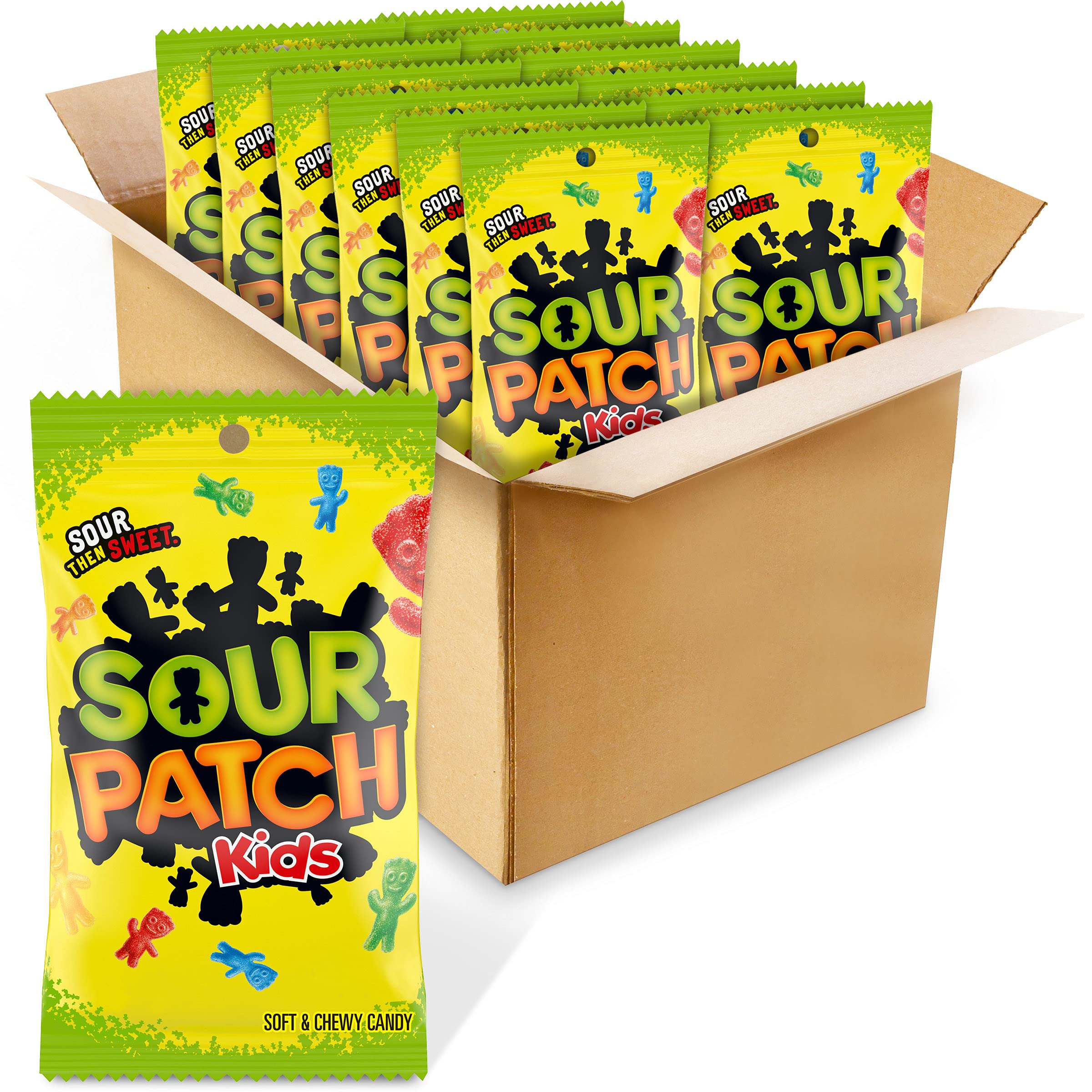 SOUR PATCH KIDS Original Soft & Chewy Candy, 12 - 8 oz Bags: Buy Online ...