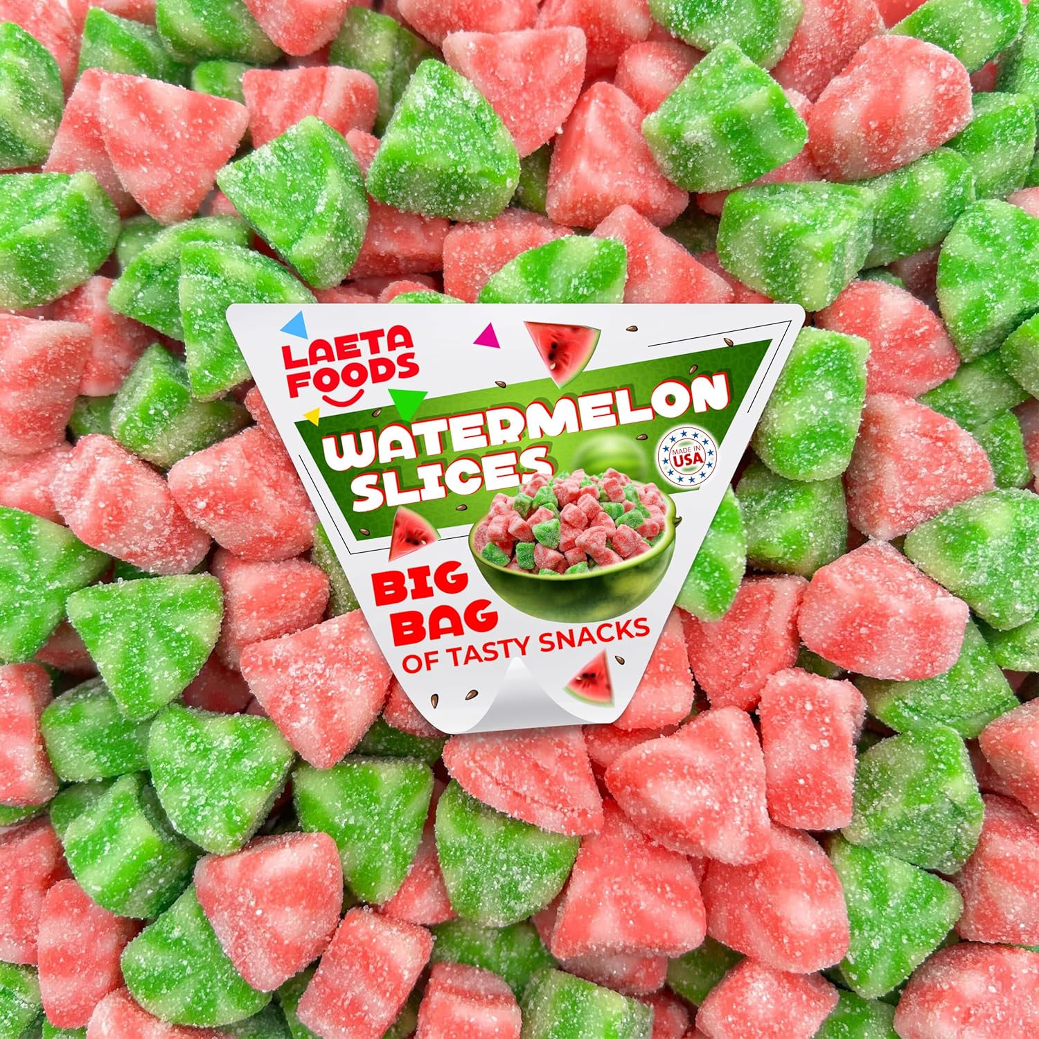 Amazon.com : Sour Watermelon Candy | 1 Pound Bulk | Sugar Coated Gummy ...