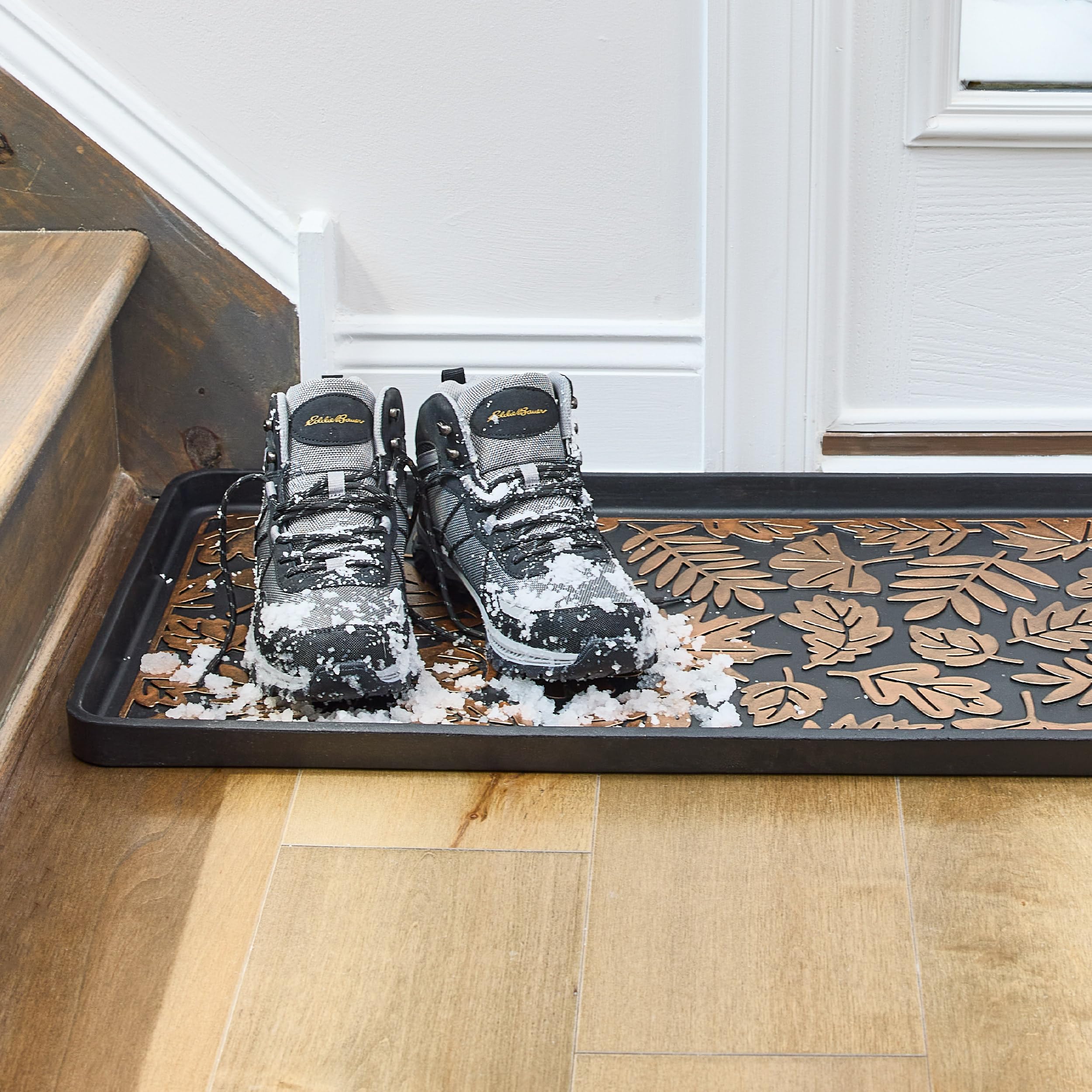 Amazon.com: Eddie Bauer Rubber Boot Tray – Fall Leaves Design, 16"x32 ...