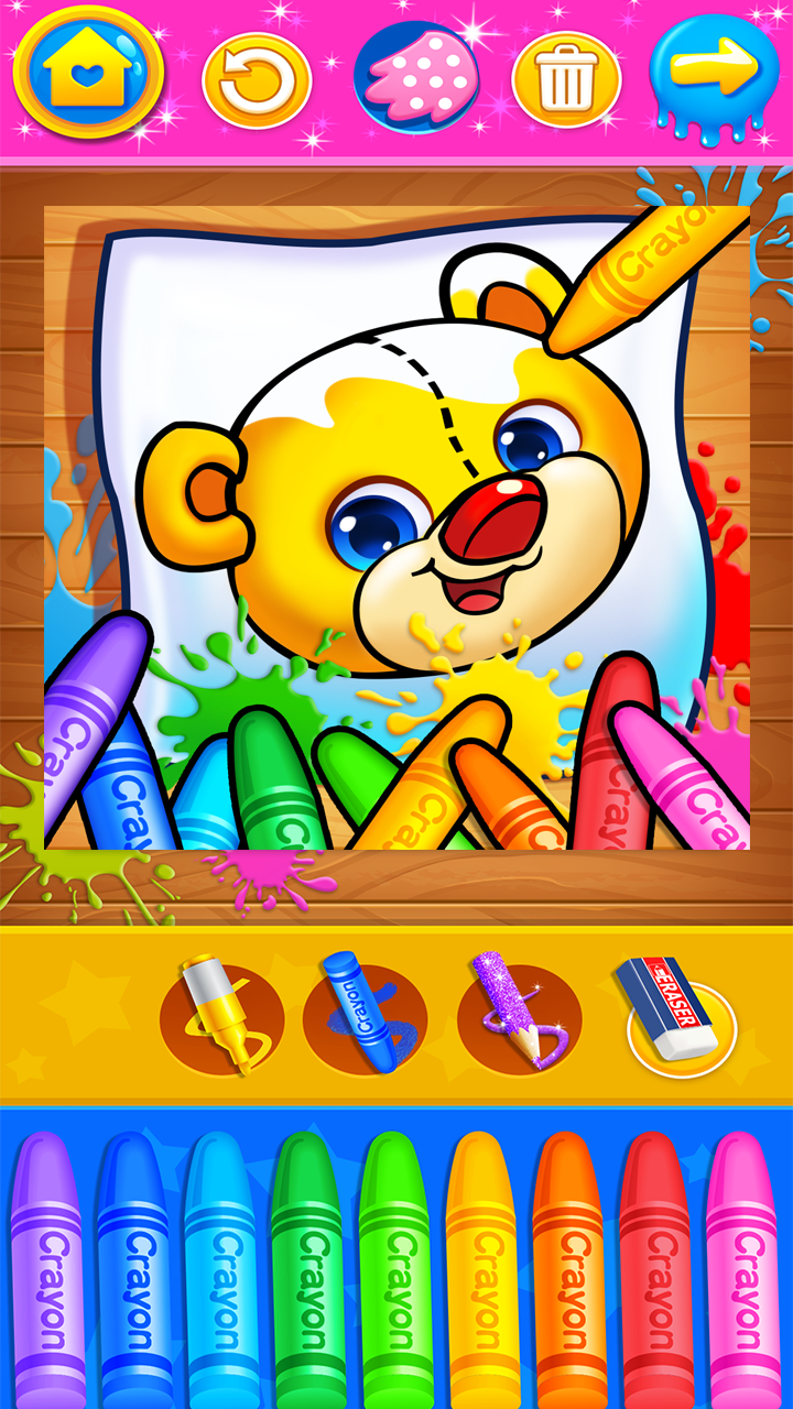 Easy Coloring Games - Color & Painting for Kids & Learning Drawing Book ...