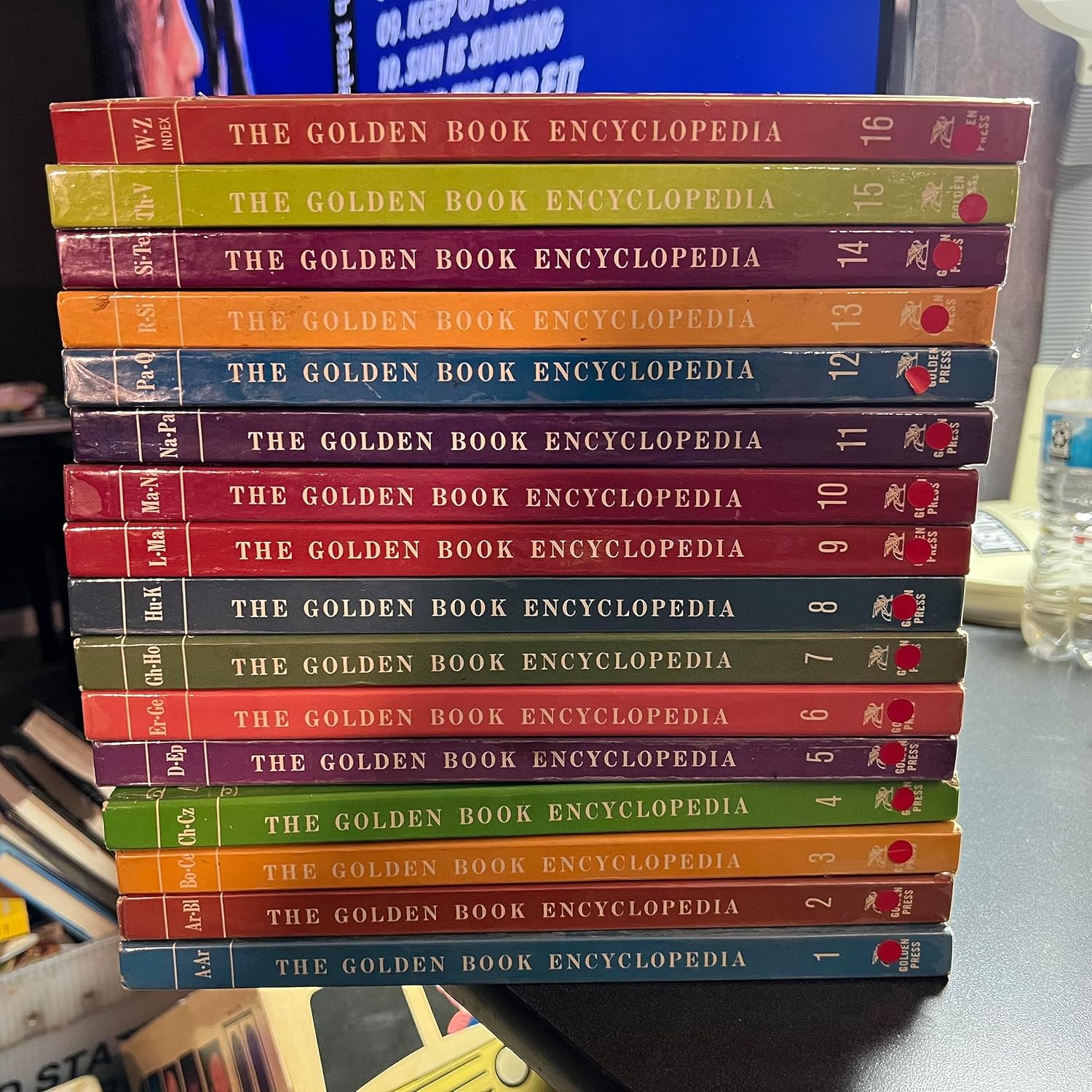 The Golden Book Encyclopedia, Book 1-16 (Full Set, Volumes 1-16 ...