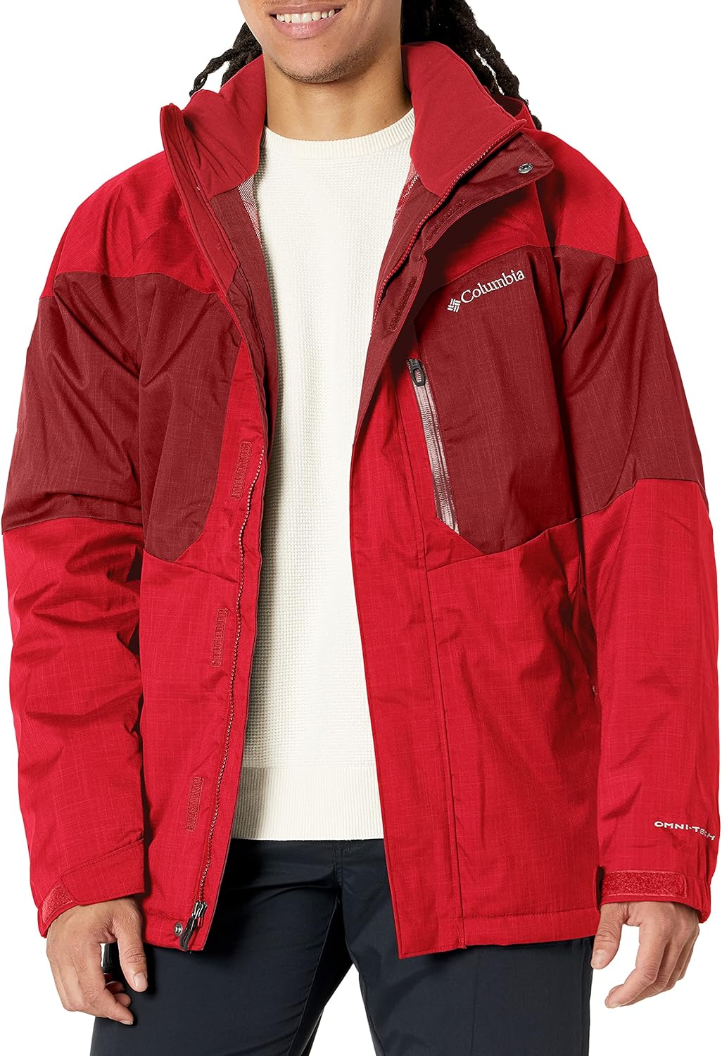 Amazon.com: Columbia Men's Alpine Action Jacket, Mountain Red, Red ...