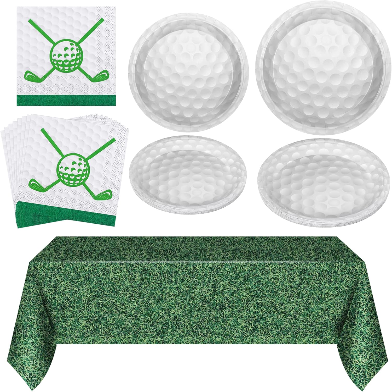 Amazon.com: durony 73 Pieces Golf Party Supplies Include Golf Plates ...