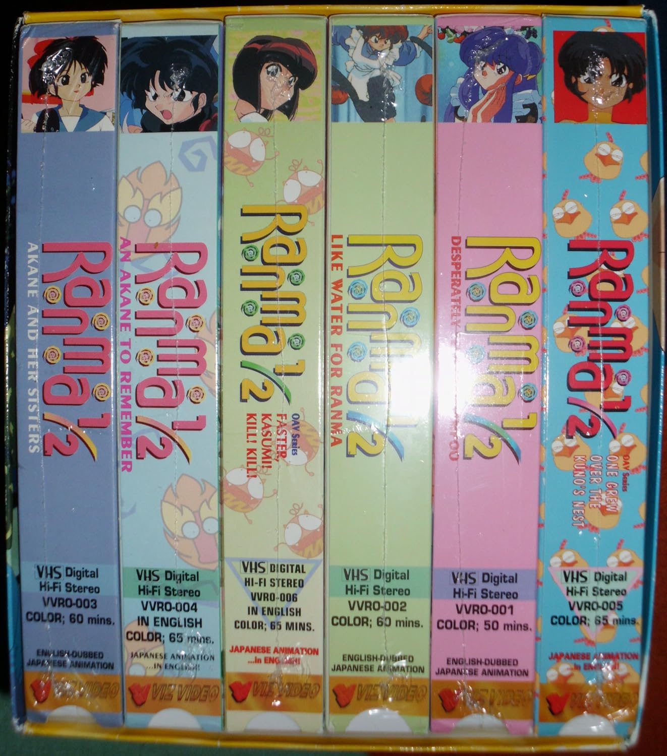 Amazon.com: Ranma 1/2 - OAV Series (Boxed Set) [VHS] : Kappei Yamaguchi ...