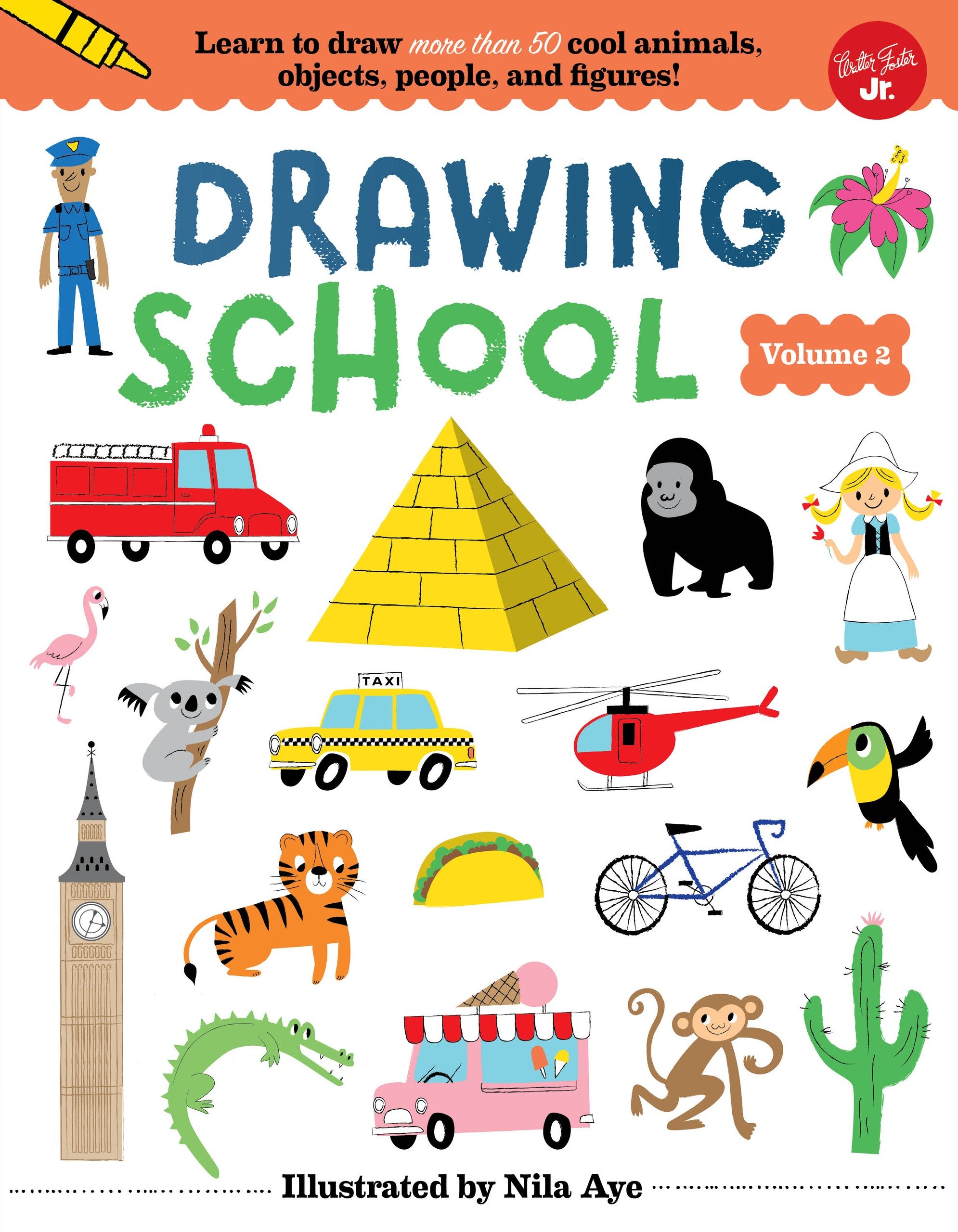 Drawing School―Volume 2: Learn to draw more than 50 cool animals ...