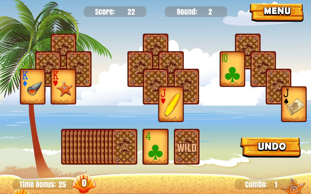Beach Island Tri Peaks Pyramid Solitaire - App on Amazon Appstore