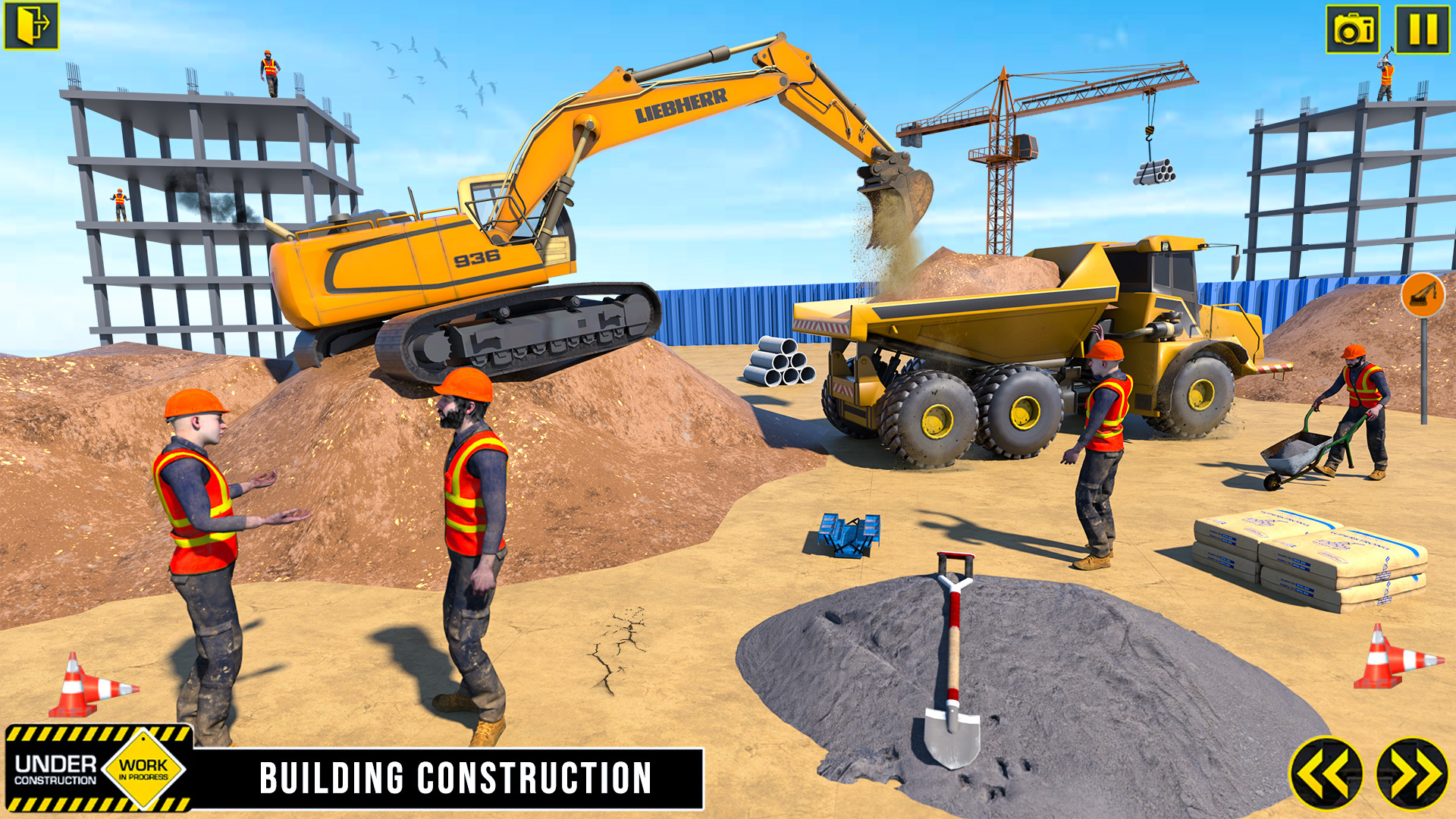Crane Excavator Games City Building Construction Excavator Simulator ...