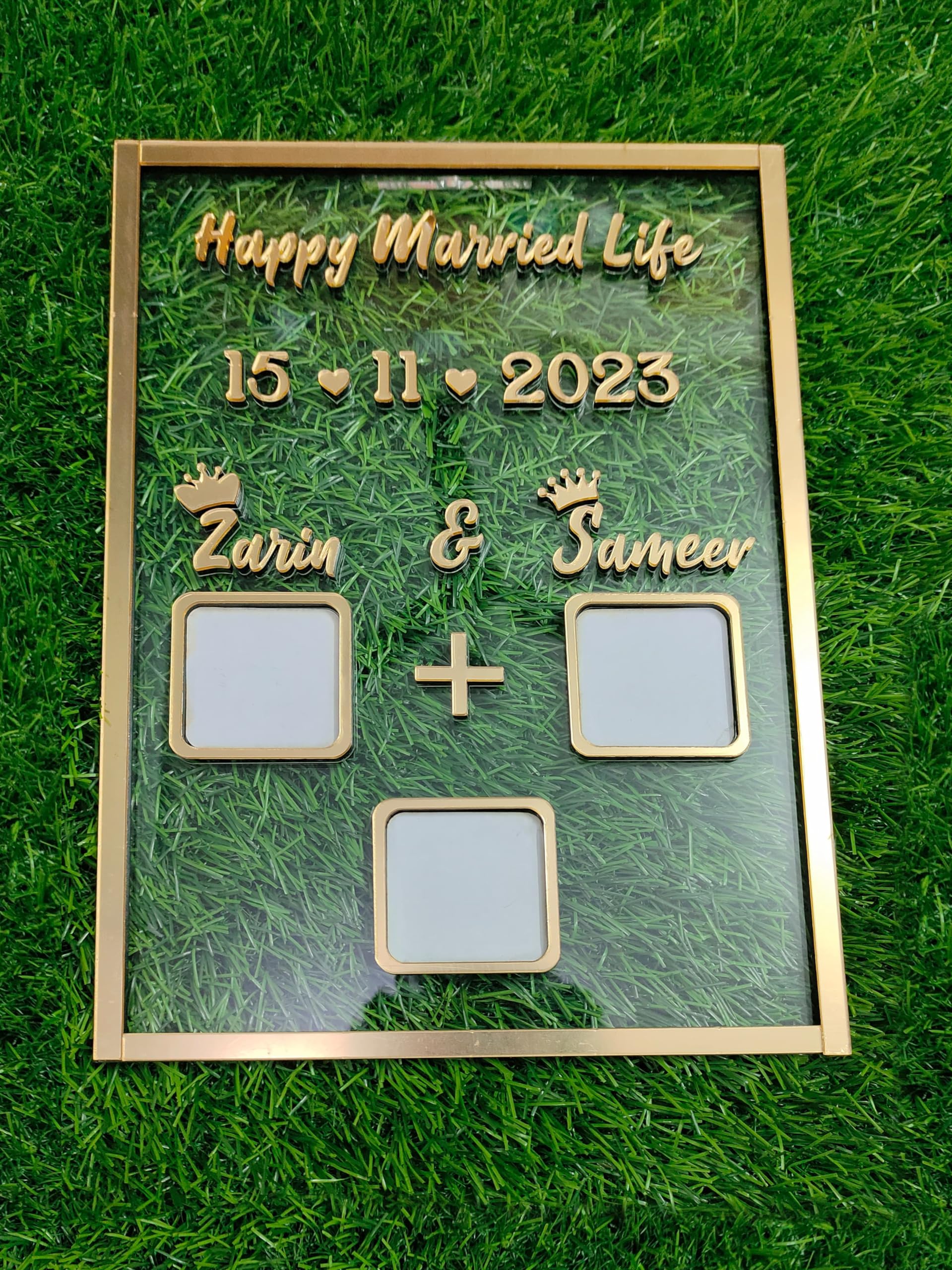 Couple Thumb Impression Gift (21 Cm X 29.7 Cm)| Wedding Thumb Print ...