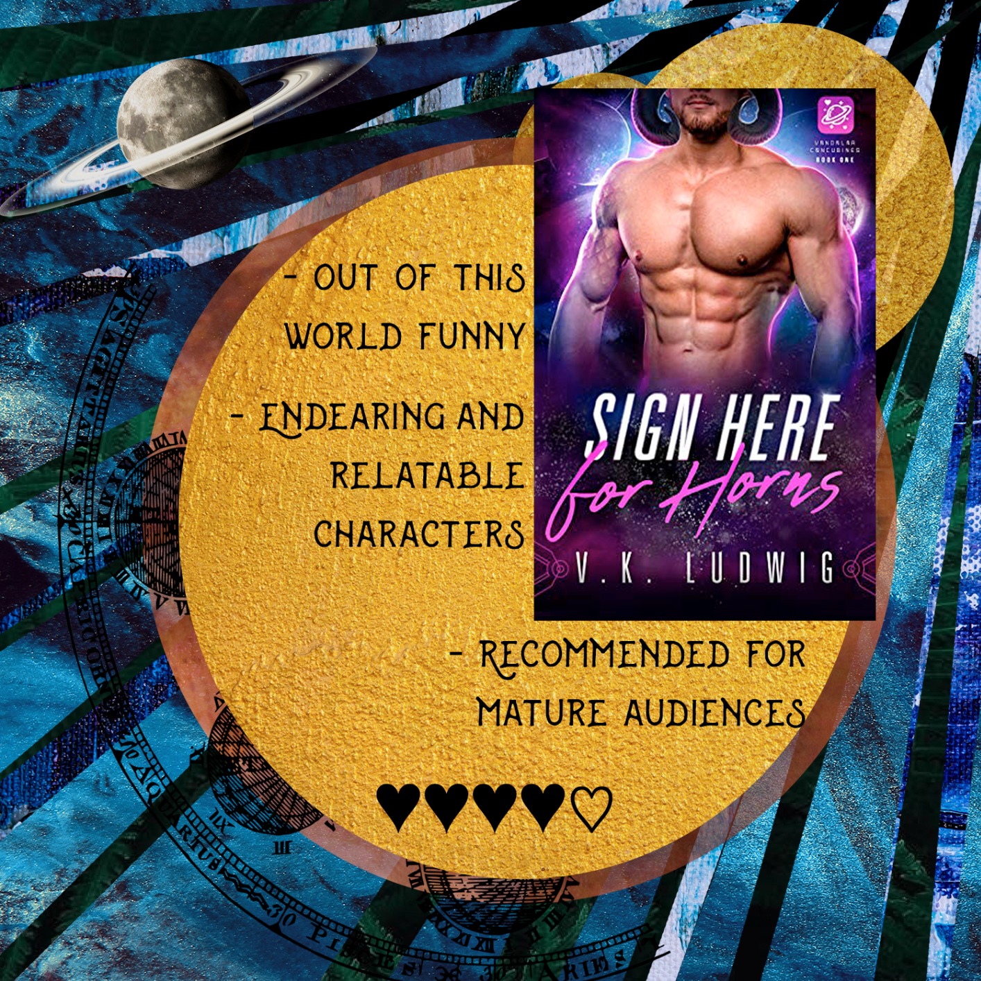Sign Here for Horns: A SciFi Alien RomCom (Vandalar Concubines): Ludwig ...