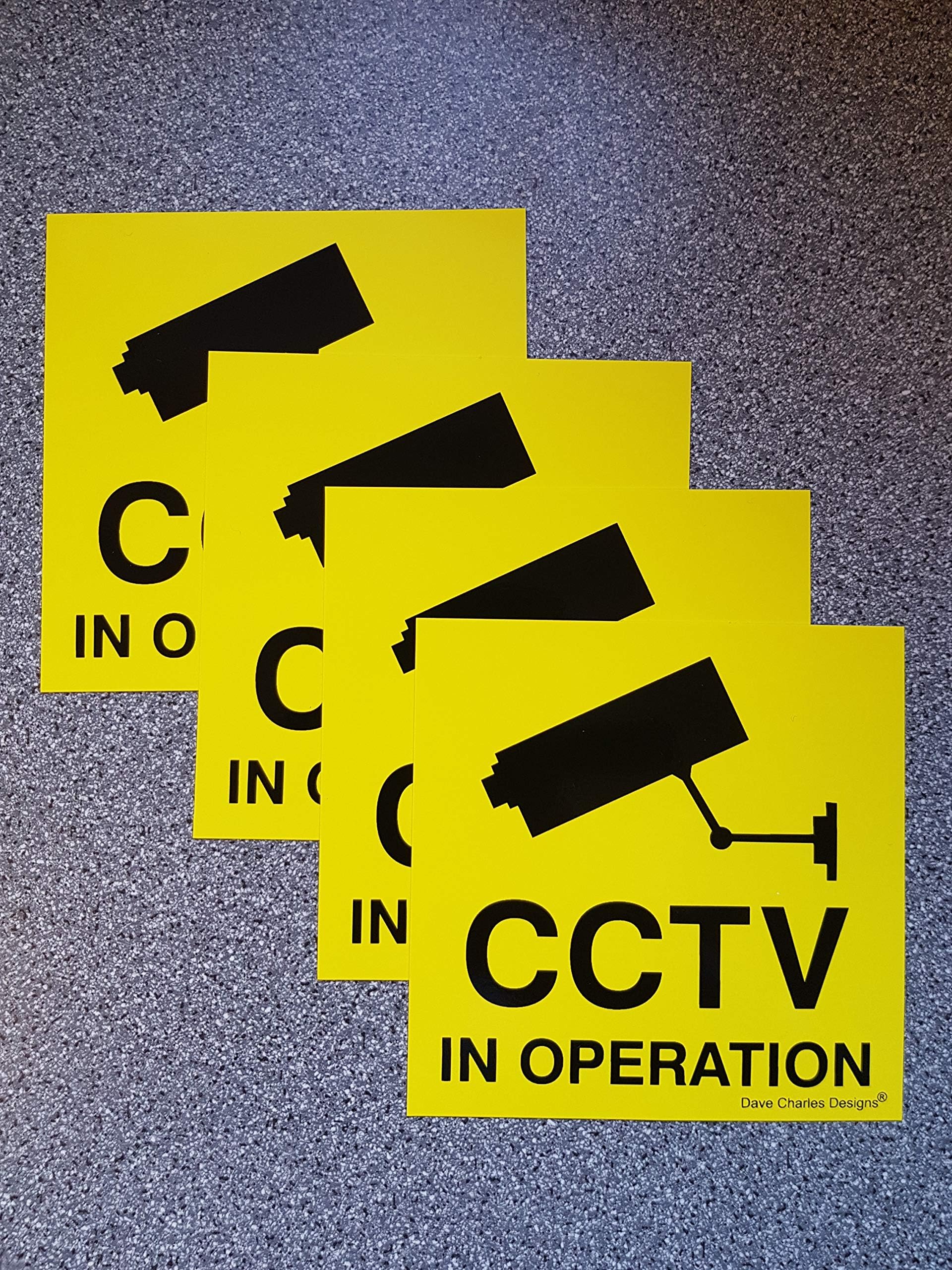 CCTV in operation Window Sticker - Security, Camera, Closed Circuit TV ...