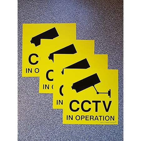 sticky CCTV in Operations – CCTV Outdoor Signs are Adherent Vinyl ...