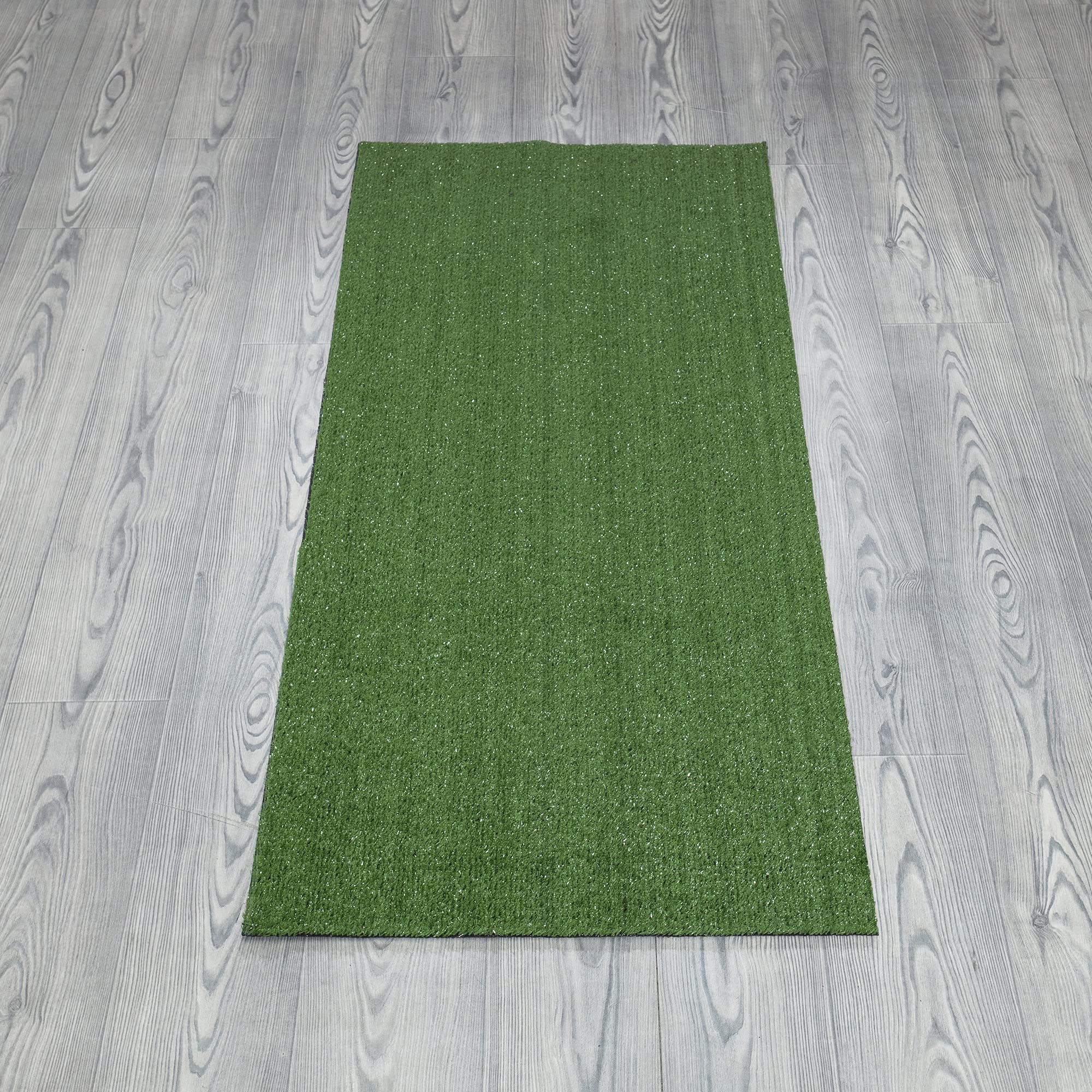 Ottomanson Evergreen Collection Waterproof Easy-Clean Solid Grass ...