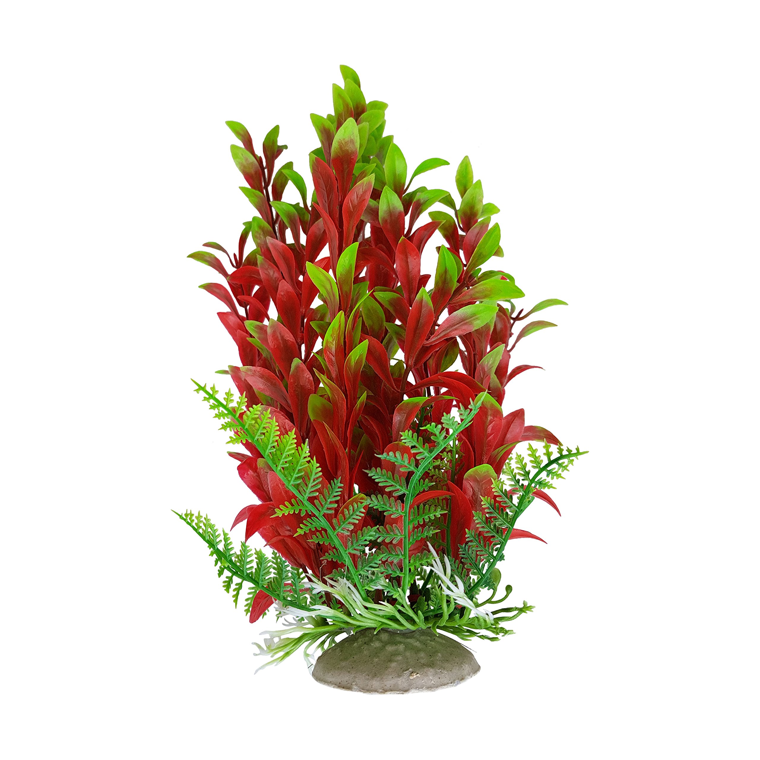 Amazon.com : Green Bushy Aquarium Fish Tank Plastic Plant 8 Inches (32 ...