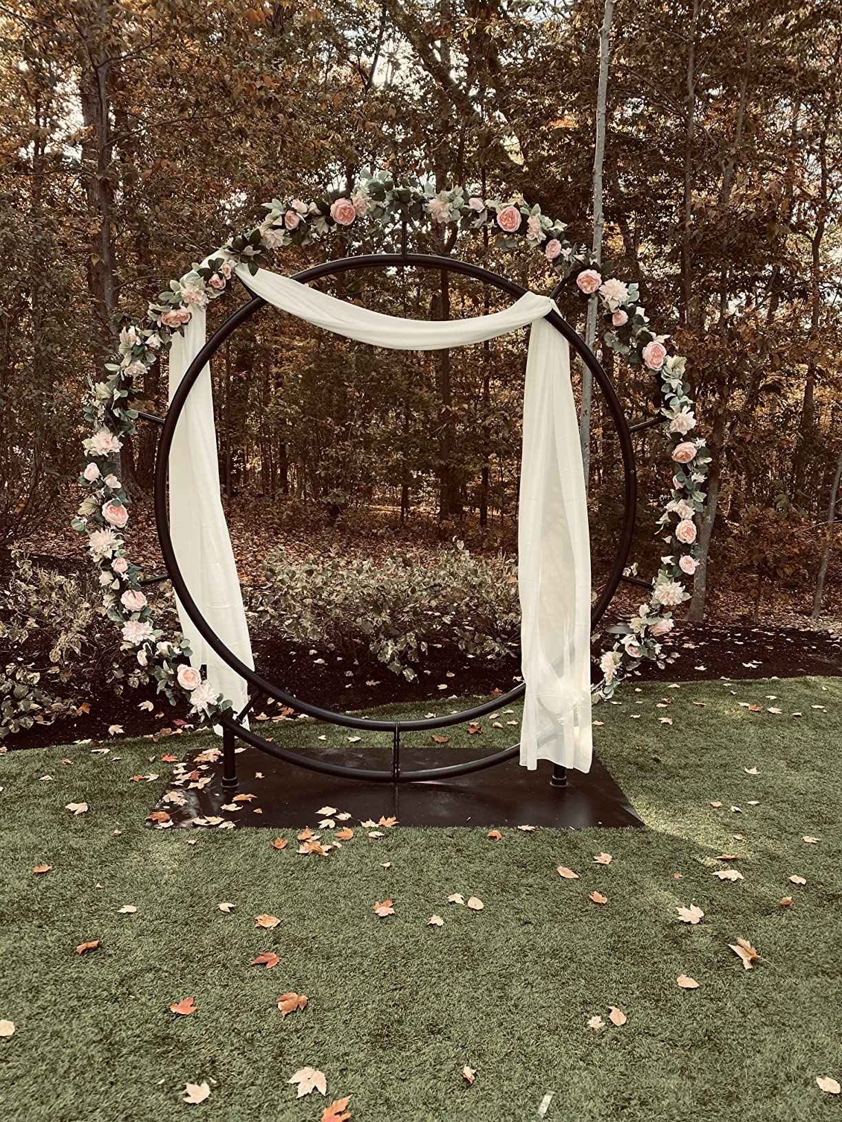 $5/mo - Finance LINXTAR 2 Panels Ivory Wedding Arch Drapery 6 Yards ...