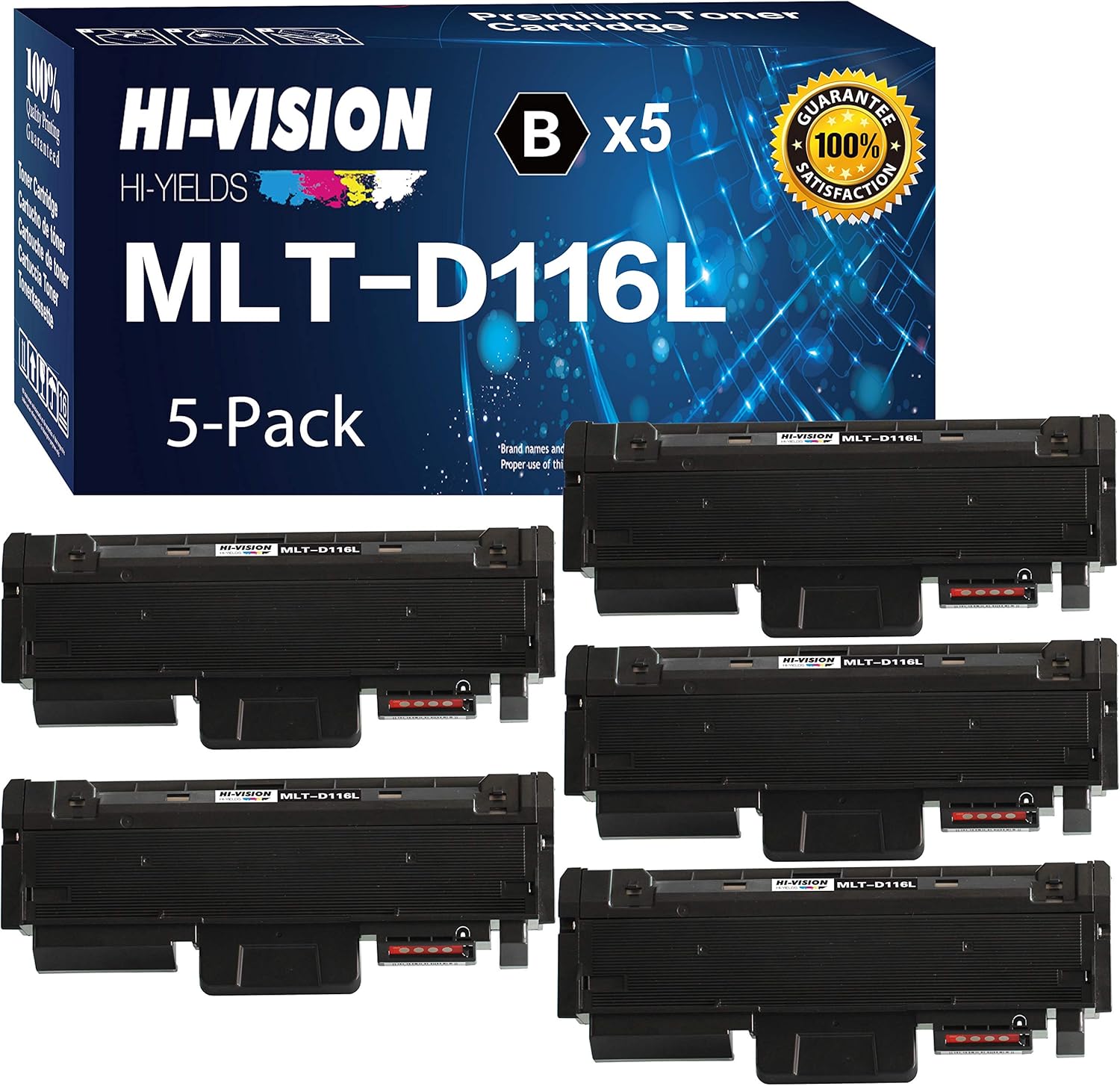 Amazon.com: HI-VISION HI-YIELDS Compatible MLT-D116L Toner Cartridges Replacement for Samsung ...