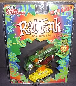 Racing Champions Green Rat Fink Character Mod Rods Diecast with Figure by Racing Champions ...
