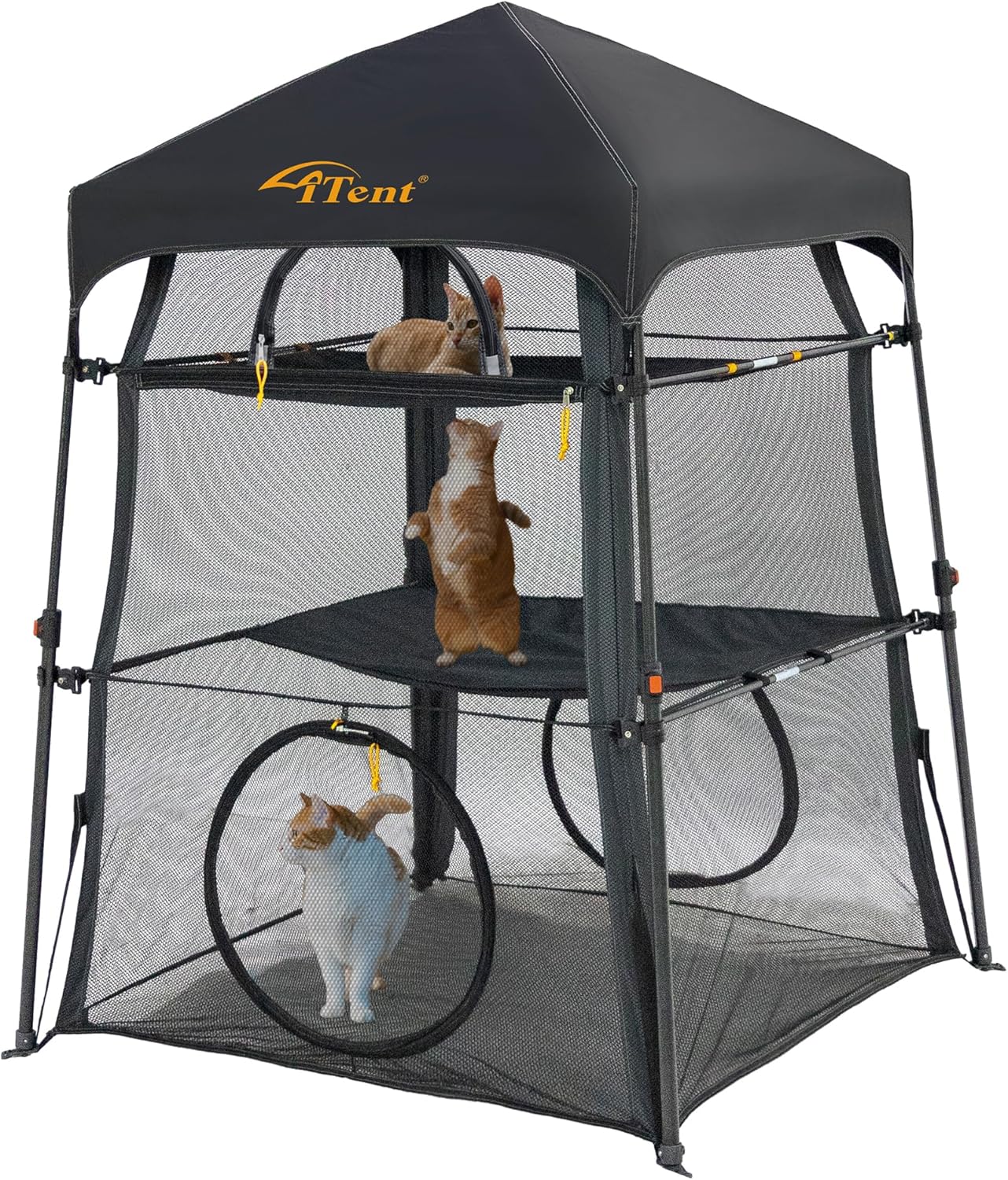 ITENT Cat Enclosure Kitten and Cat Tower Tent for Indoor and Outdoor,3 ...