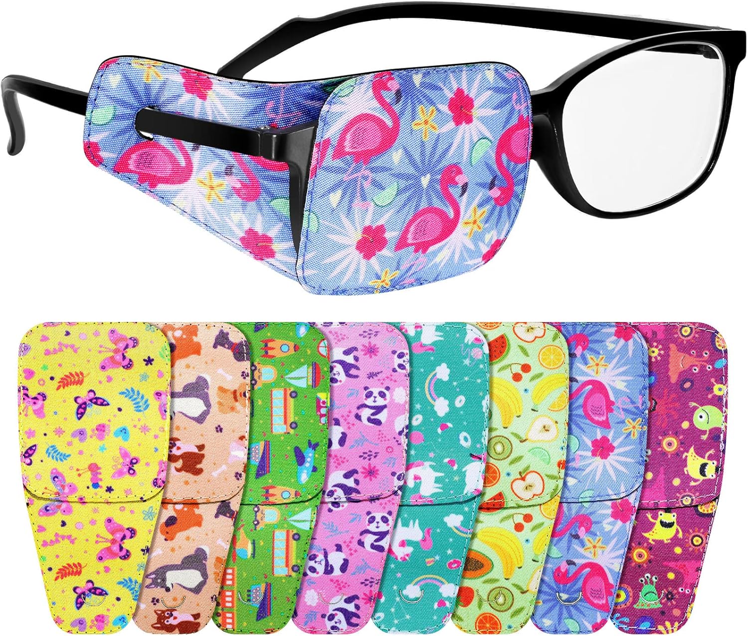 Amazon.com: 8 Pcs Eye Patches for Kids, Eyepatch for Glasses to Cover ...