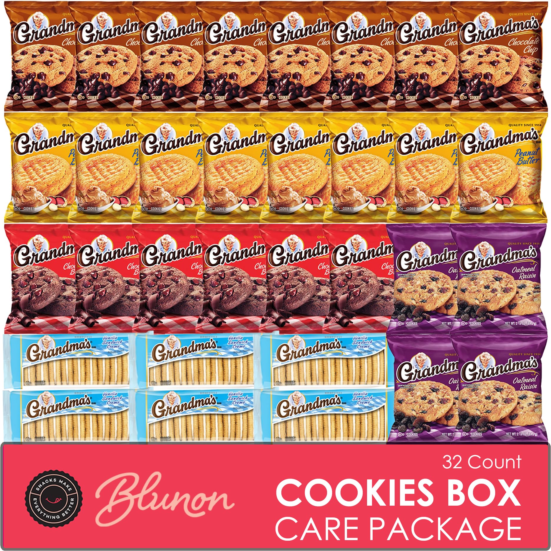 Amazon.com : Grandma's Cookies Variety Pack - Bulk Assortment Care ...