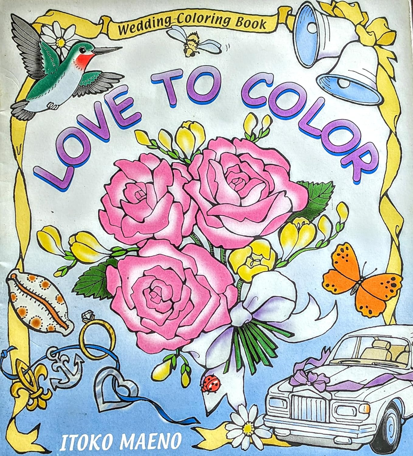 Love to Color : Wedding Coloring Book: Maeno, Itoko: 9780970794406 ...