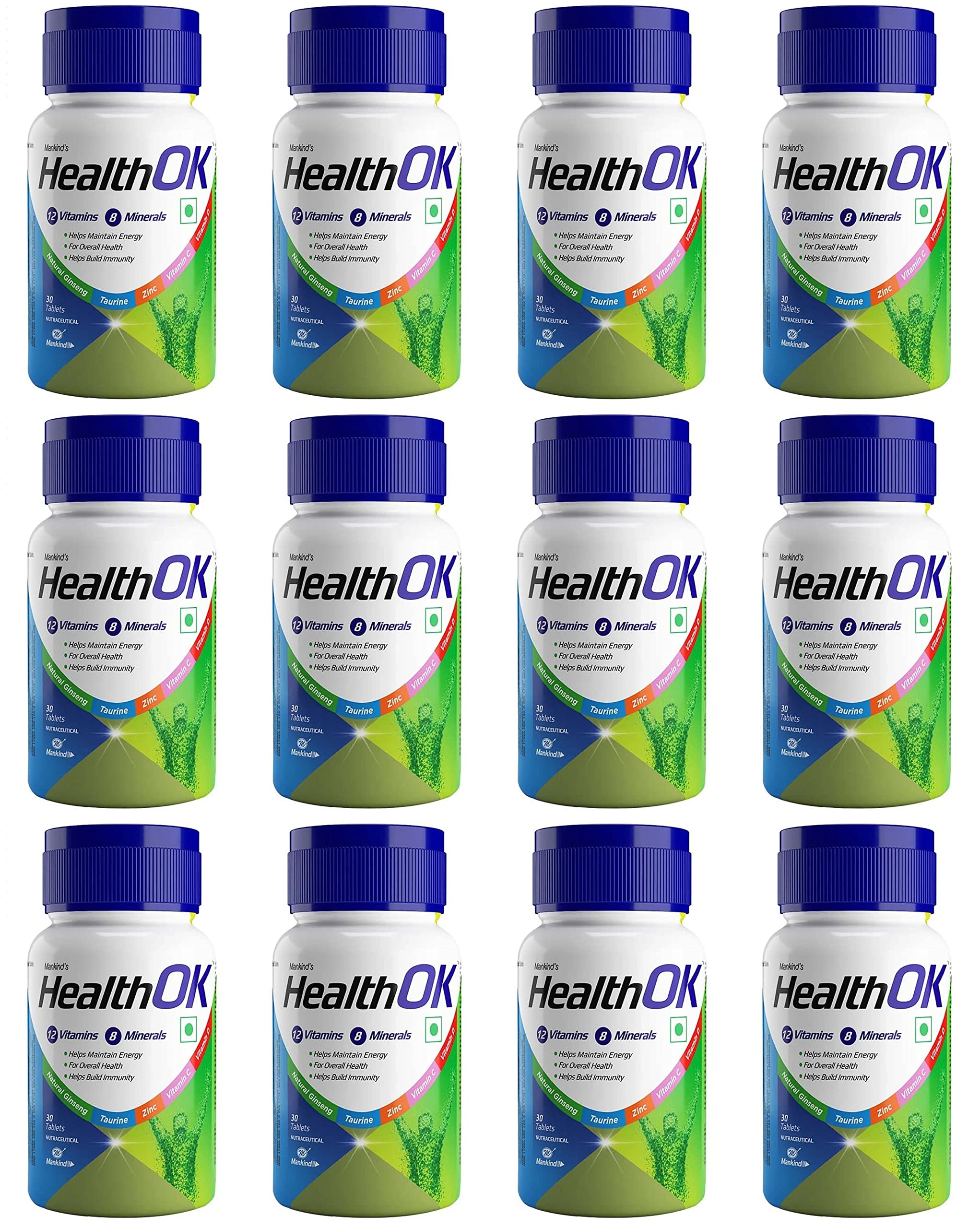 Health ok Mankind With Multivitamin, Multimineral and Amino Acids ...