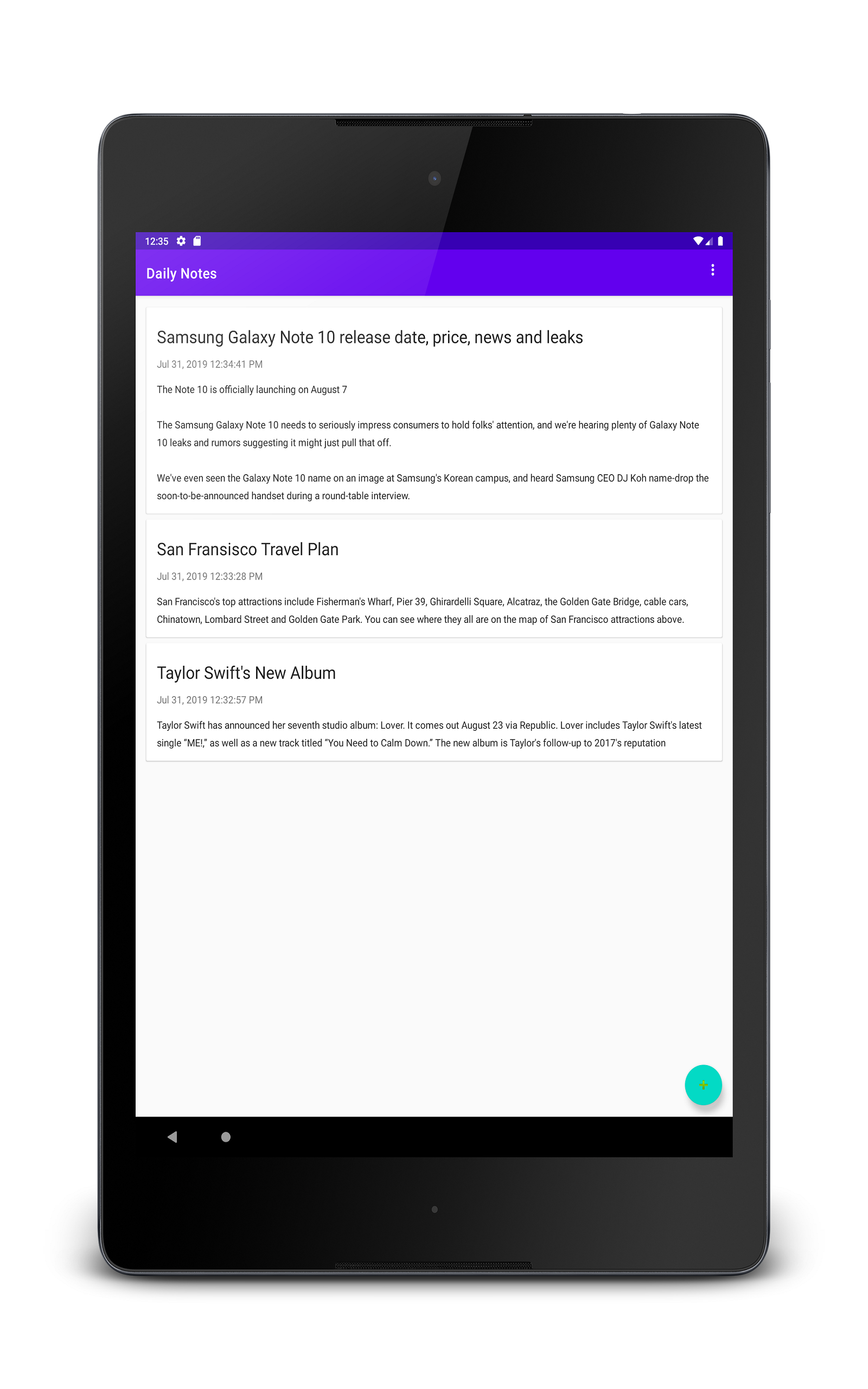 Daily Notes - Simple Clean Note Taking App - App on Amazon Appstore