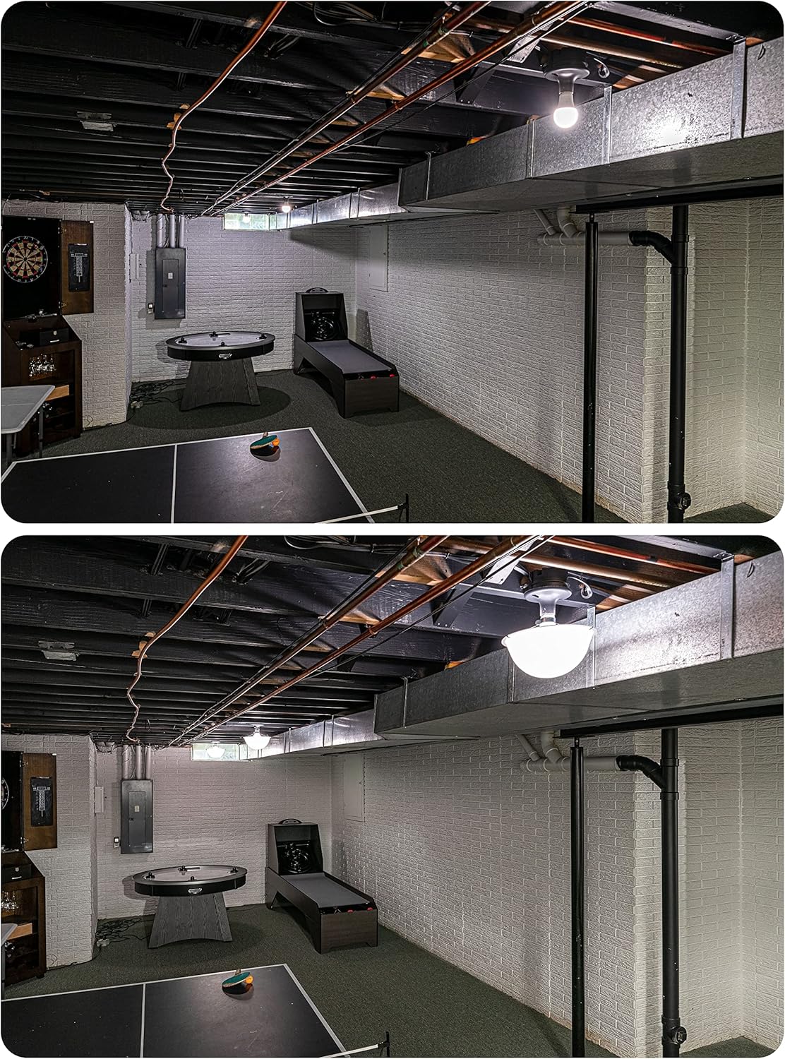 EZ Shade Cubierta de luz de techo ayuda a cubrir las bombillas ...