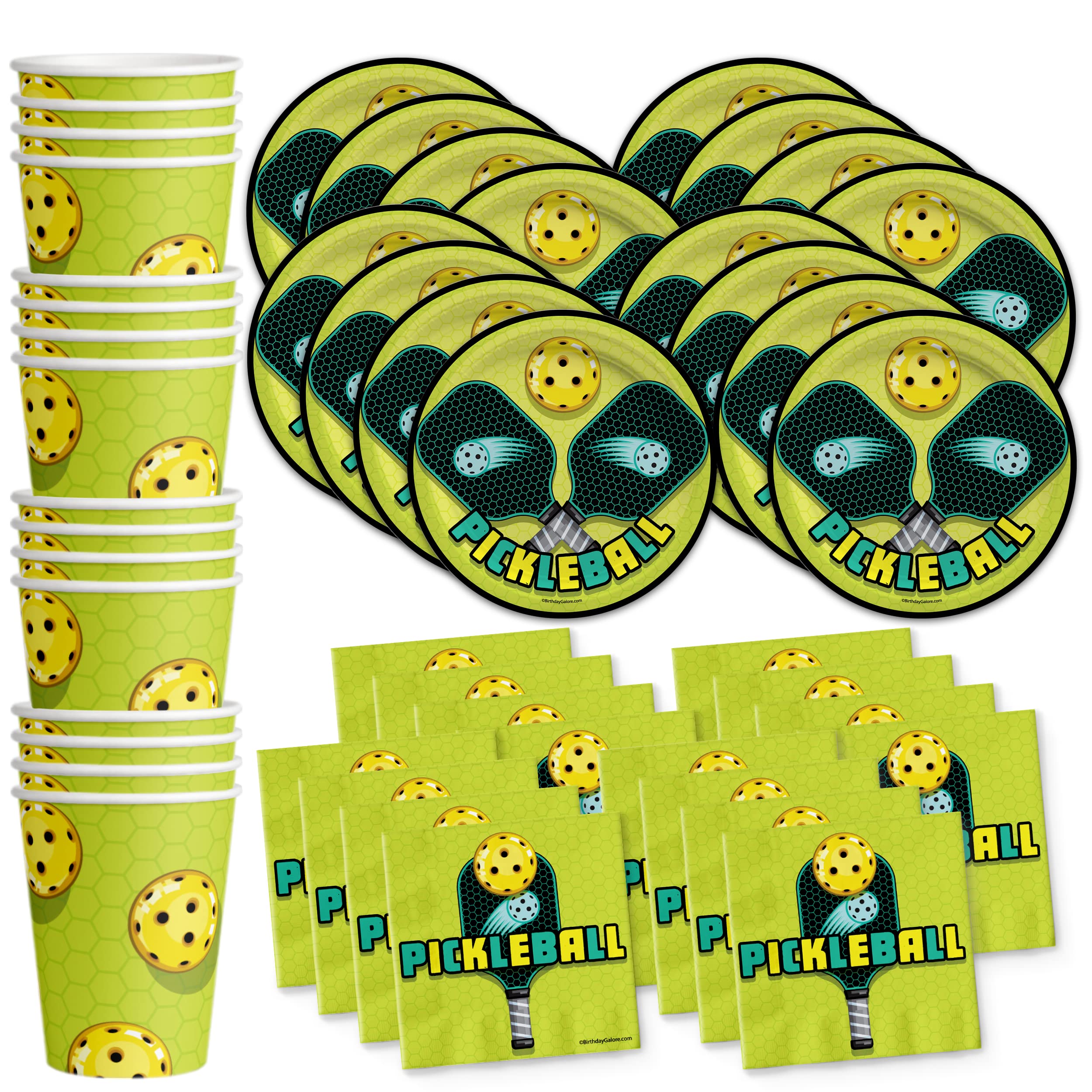Amazon.com: Pickle Ball Birthday Party Supplies - Pickleball Party ...