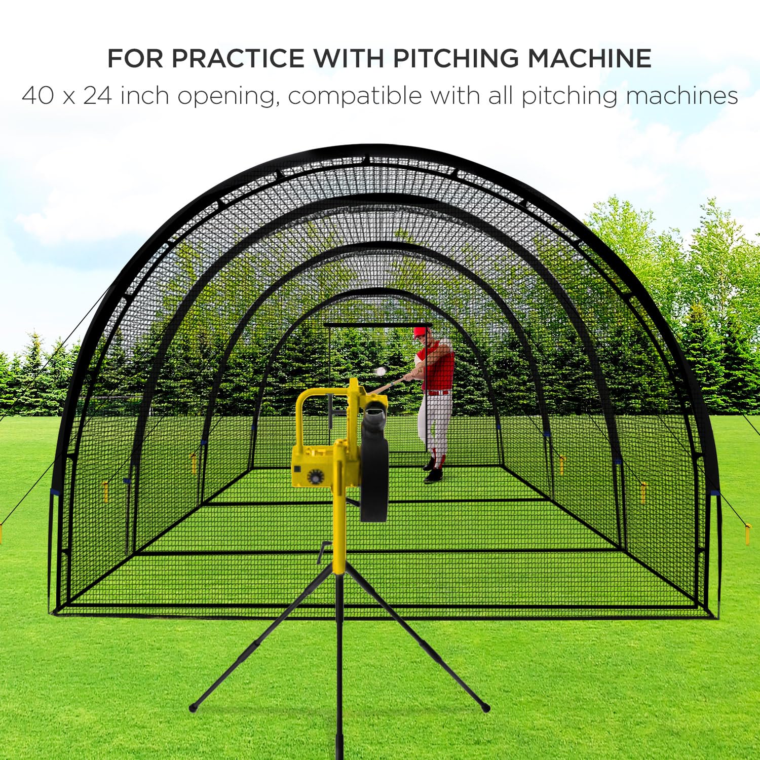 Snapklik.com : ZivPlay Baseball Batting Cage Net Batting Cages For ...