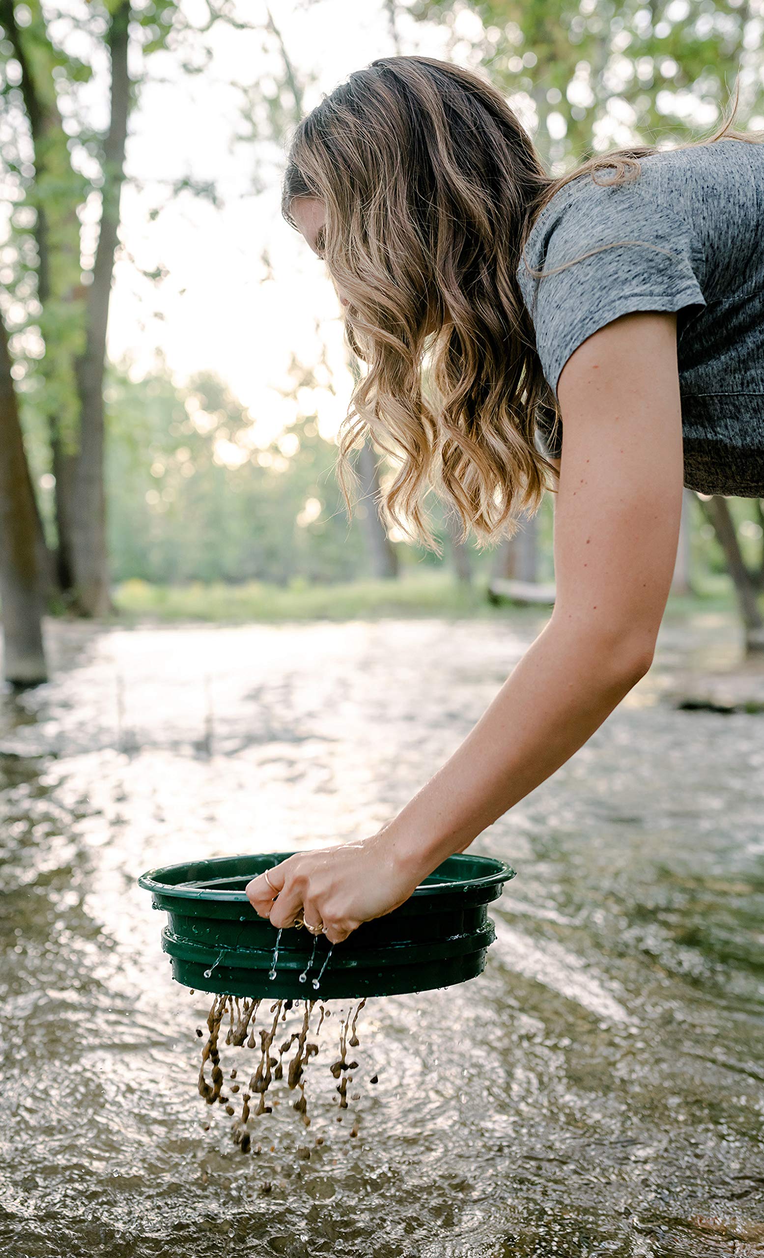Snapklik.com : Stansport Gold Panning Classifier 1/8 Stainless Steel Mesh