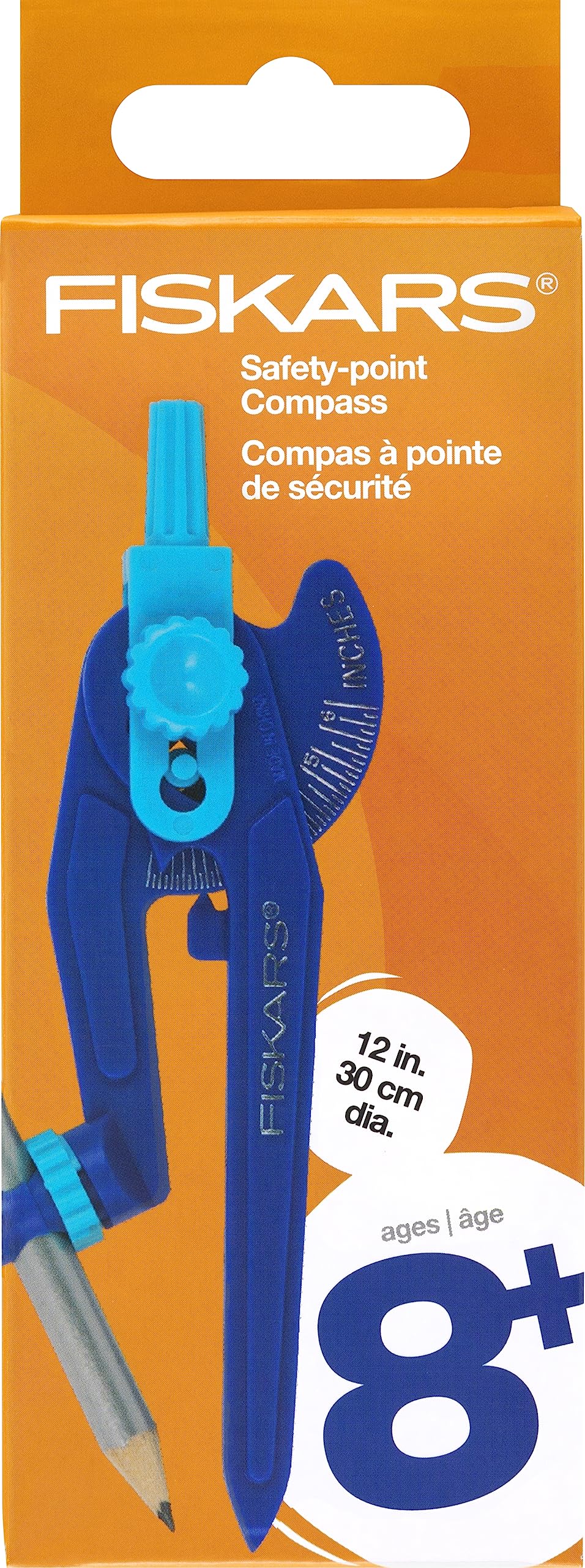Amazon.com: Fiskars® Plastic Safety Point Compass Ages 8+ - Draw ...