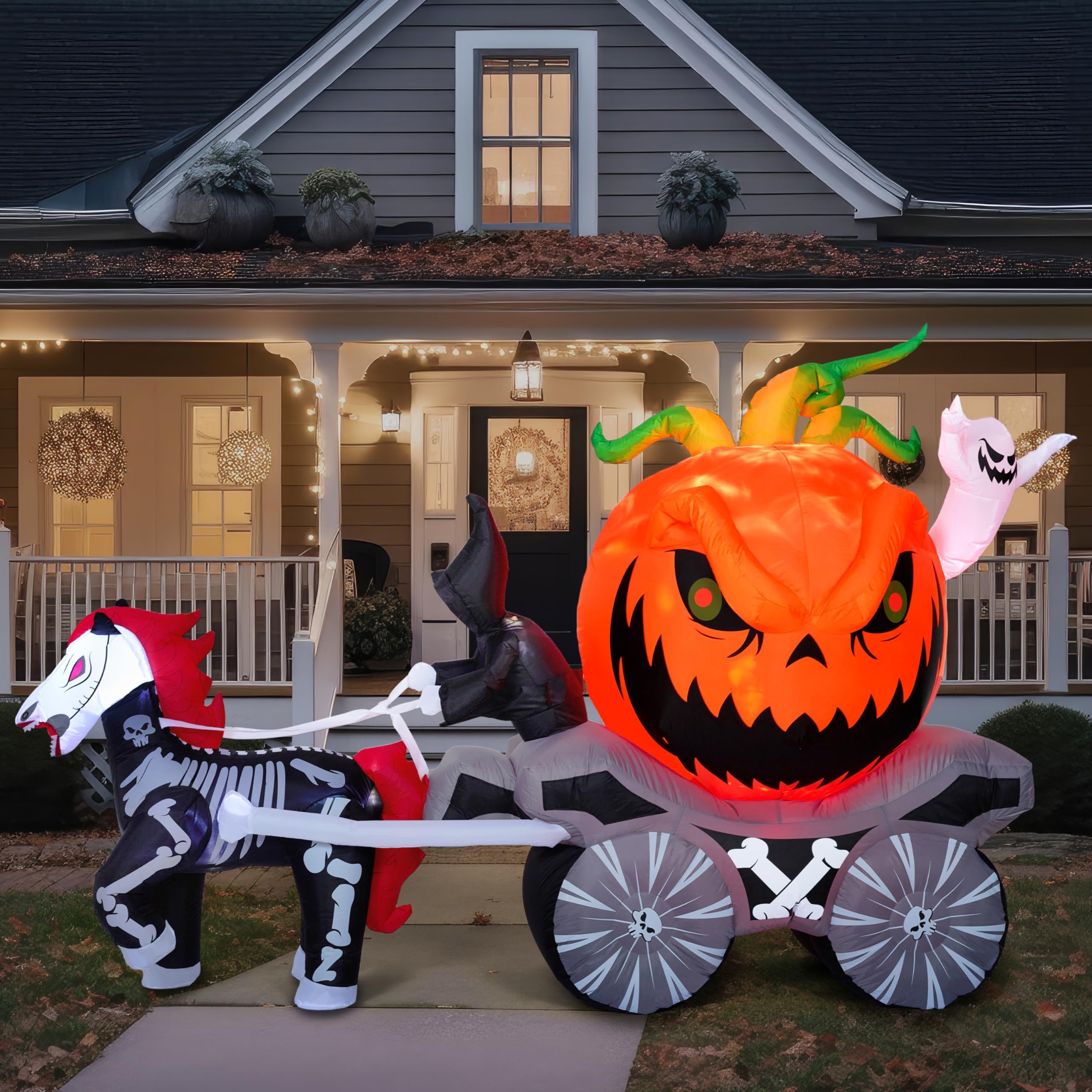 Amazon.com: Joiedomi 8 Ft Halloween Inflatables Outdoor Decorations ...