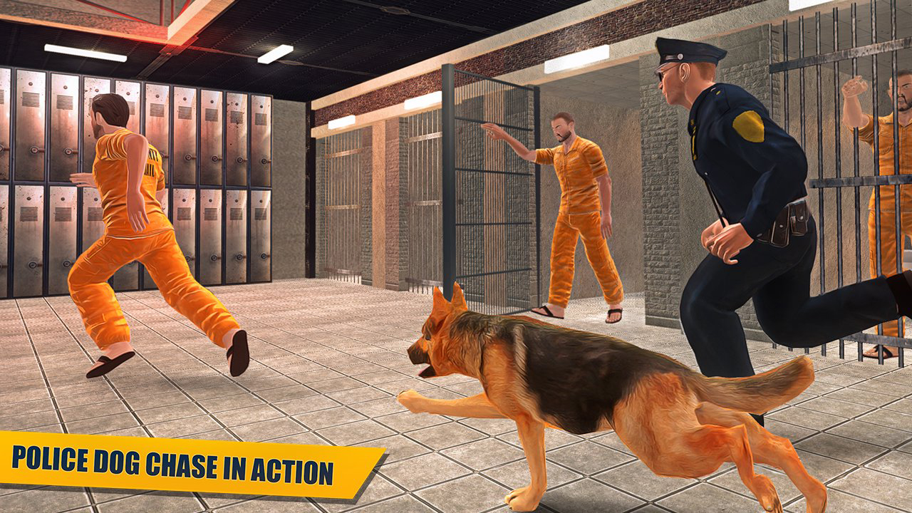 Prison Escape Police Dog Chase Gangsters Escape Survival 3D: Prisoner ...