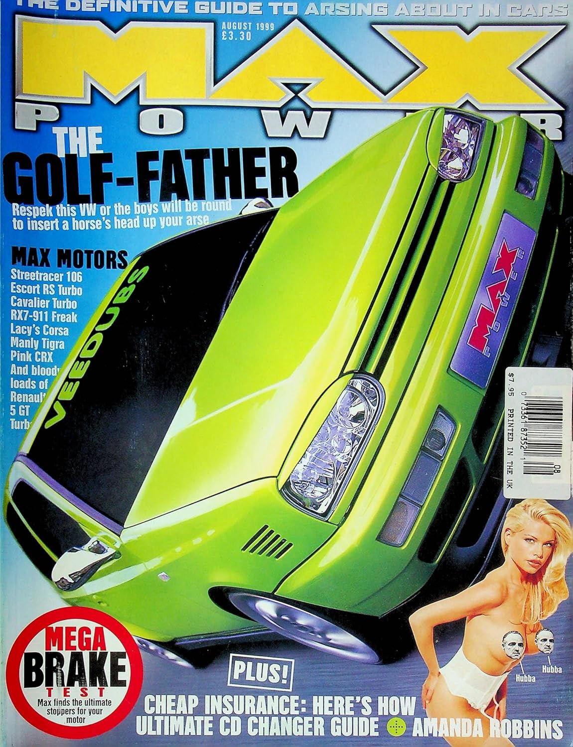 Max Power Magazine Mega Brake Test Ft. Streetracer 106 August 1999 ...