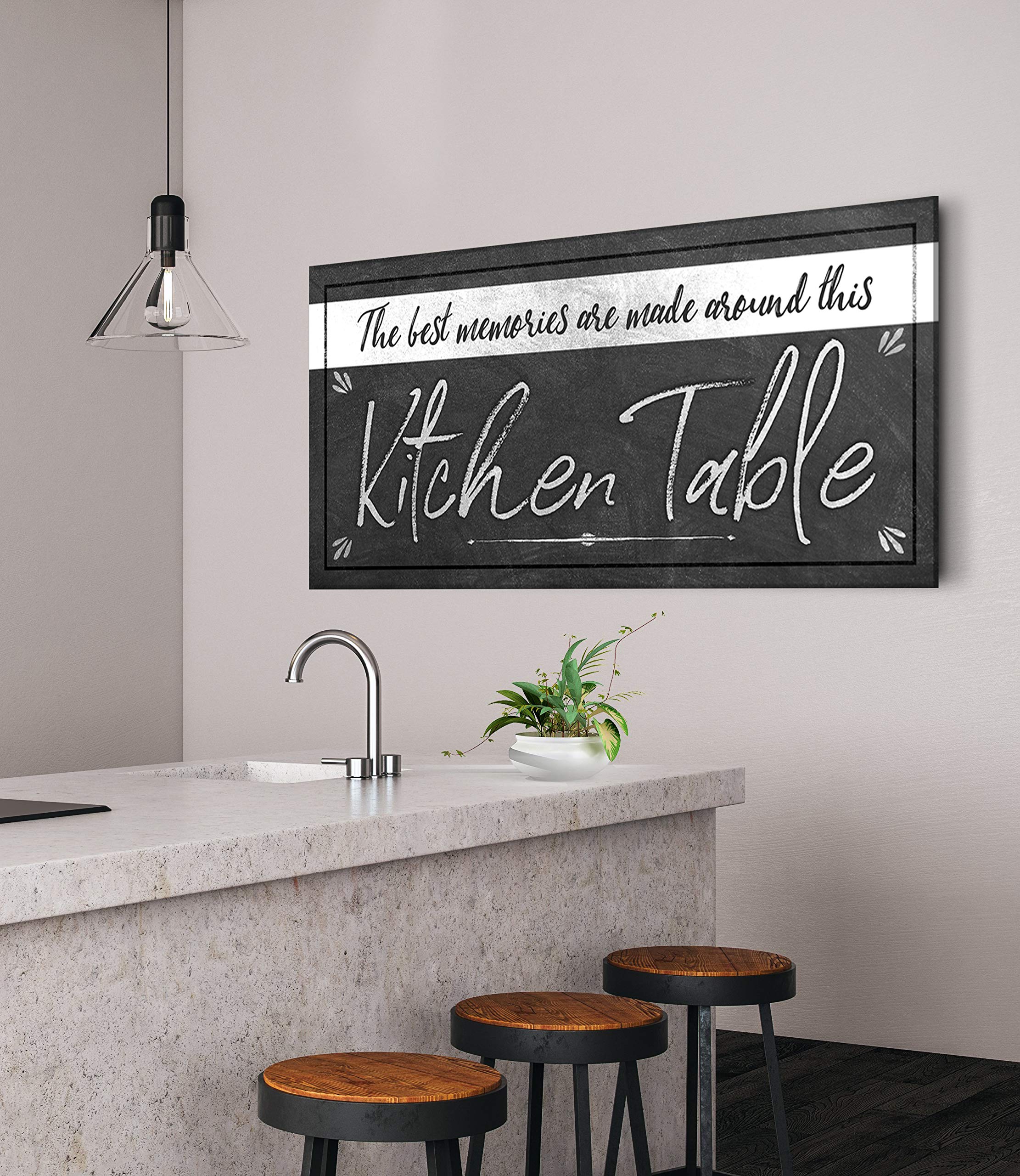 Chalk Sign Country Kitchen Glitzhome 19.75 In. H Farmhouse Wooden