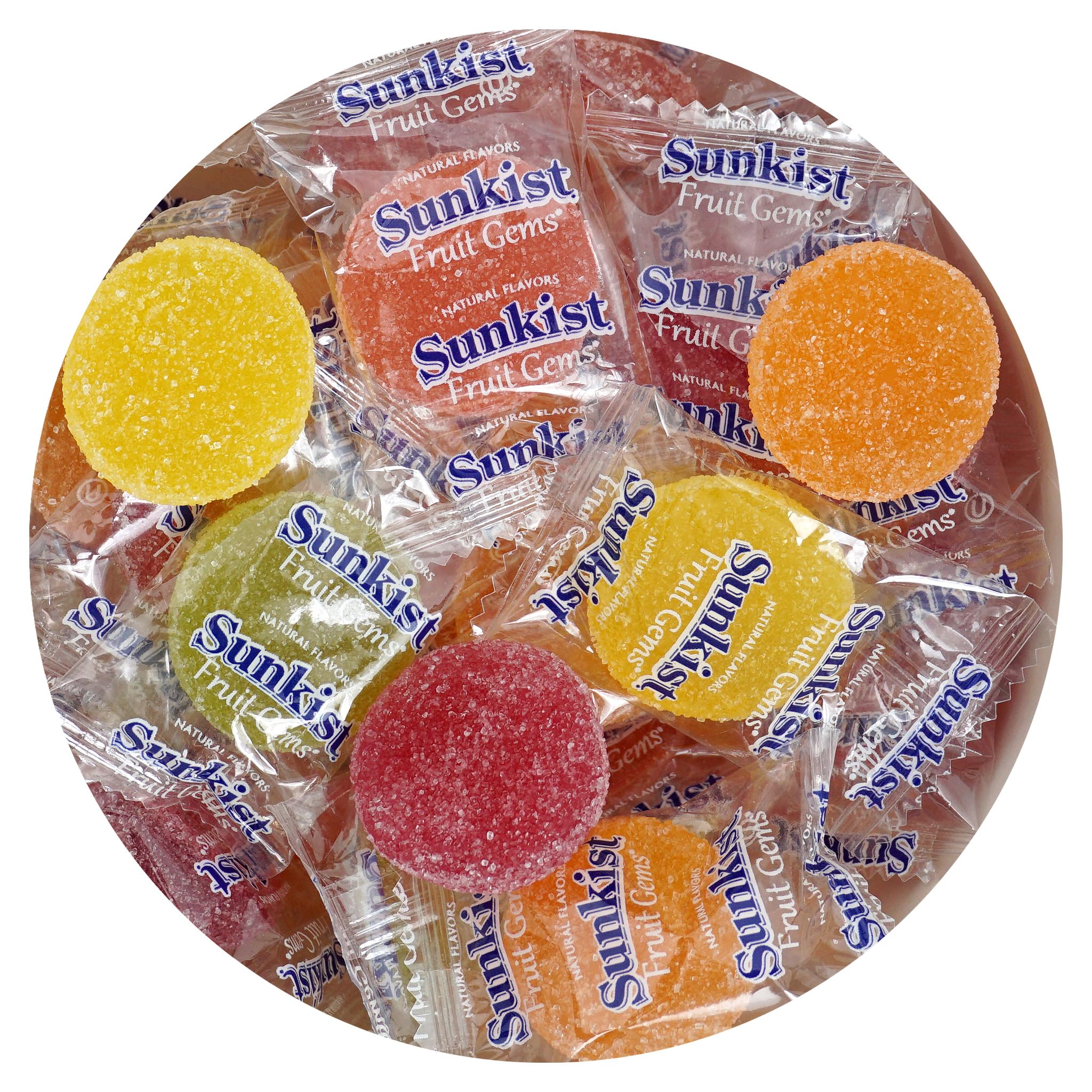 Amazon.com : SunkistFruit Gems, 1 Pound Bulk Bag, Fruit Gems, Soft ...
