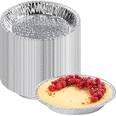Amazon.com: 10" (Rim to RIm 9-5/8") Disposable Aluminum Pie Pans #1042 ...