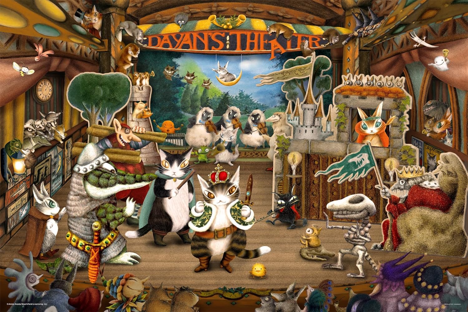 Amazon | やのまん(Yanoman) 【日本製】1000ピース ジグソーパズル わちふぃーるど WACHIFIELD ダヤンのミュージカルシアター (50x75cm) 10-1461 ...