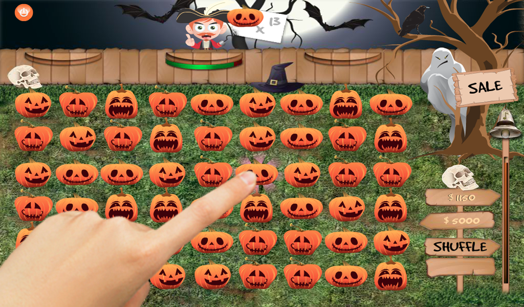 Haunted Halloween Pumpkin Patch Match 3 Puzzle Game - App on Amazon ...